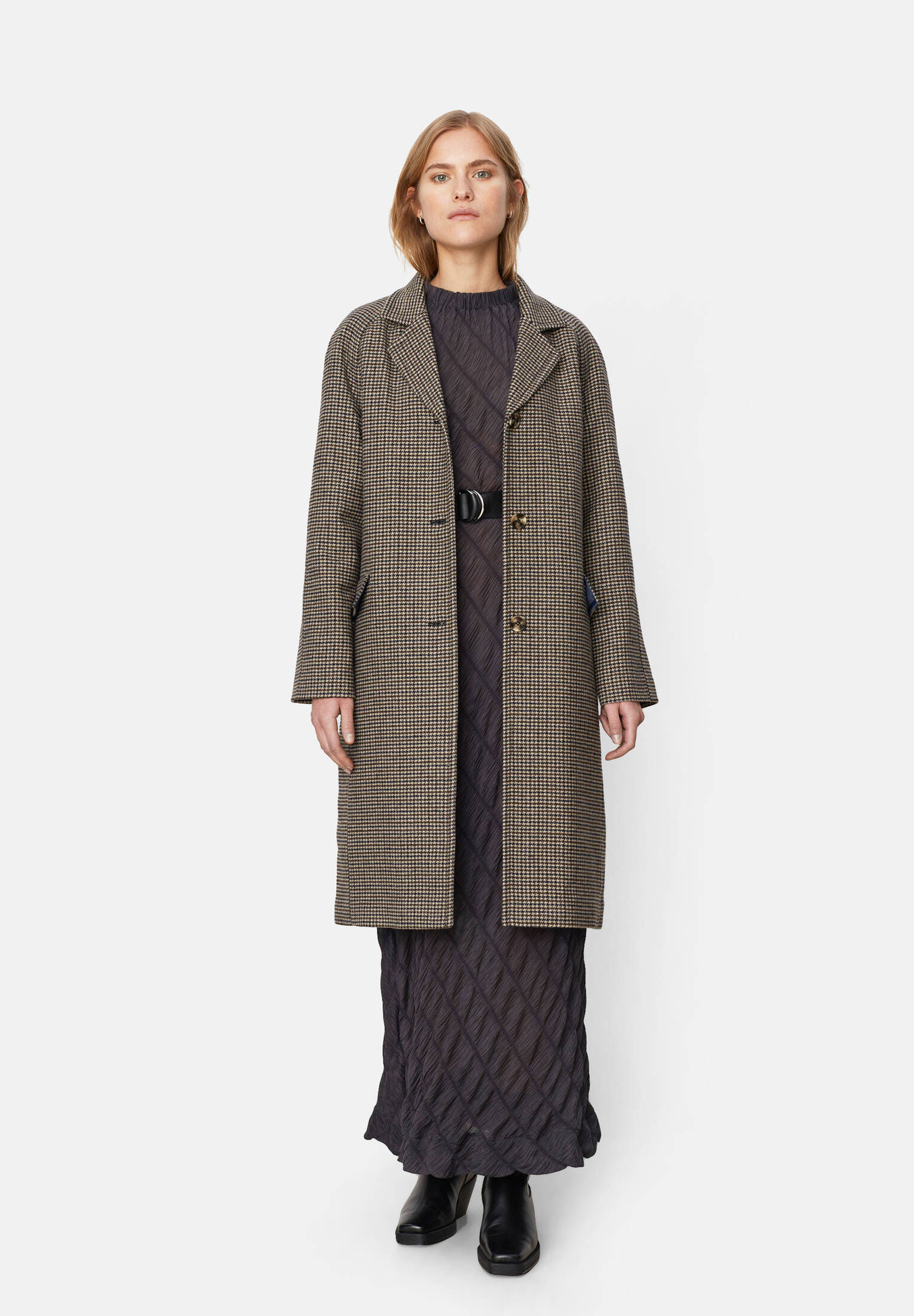 Damen Mantel Carvi Soft Houndstooth
