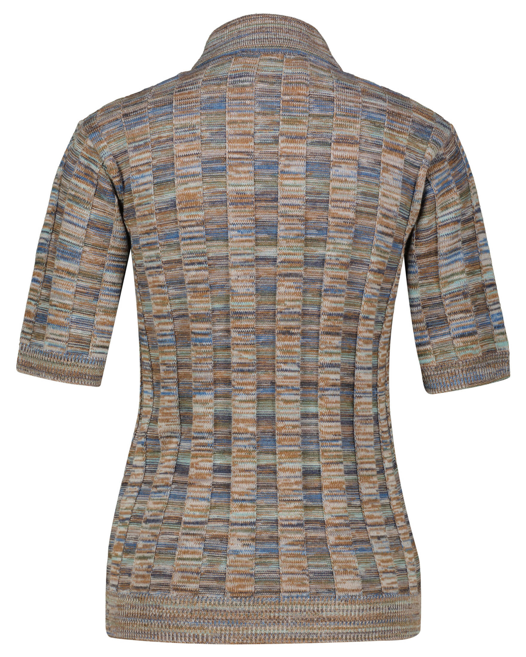 Damen Polo-Strickpullover kurzarm