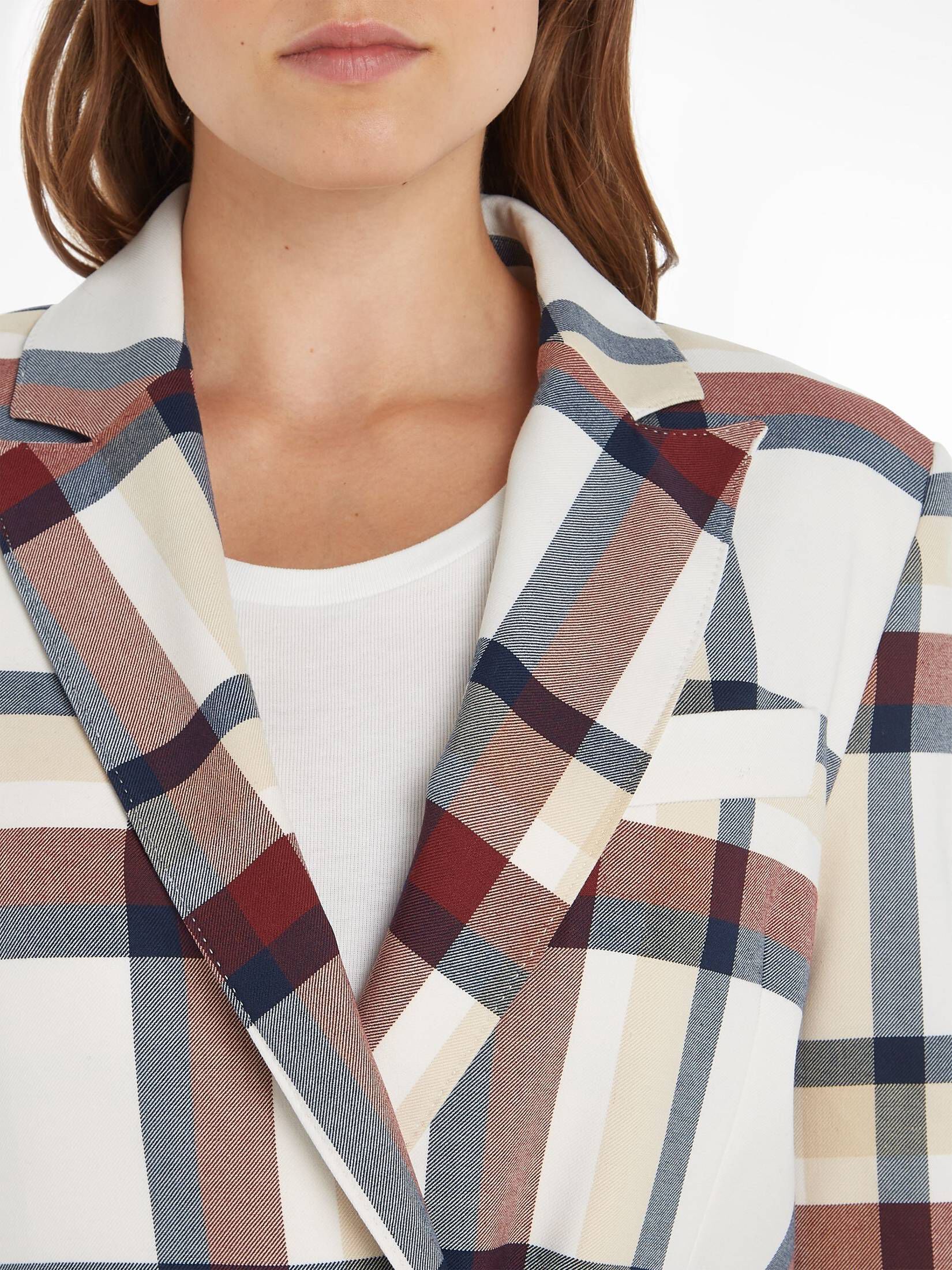 Damen Blazer GLOBAL STRIPE CHECK DB BLAZER