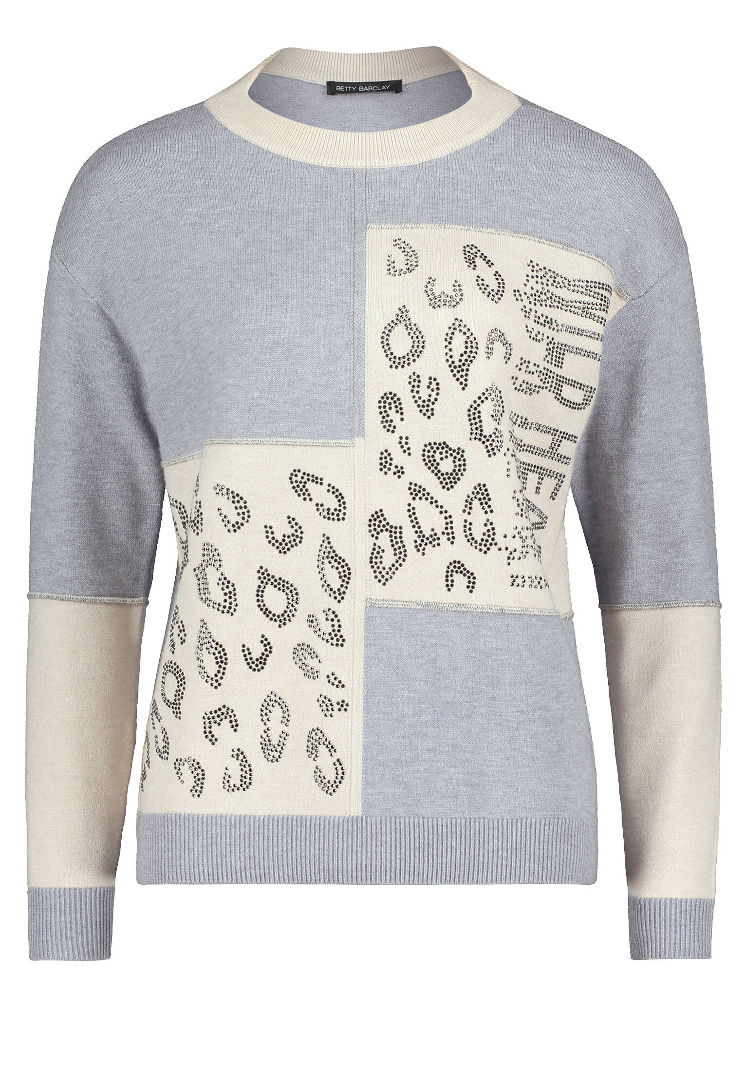 Damen Strickpullover mit Color Blocking