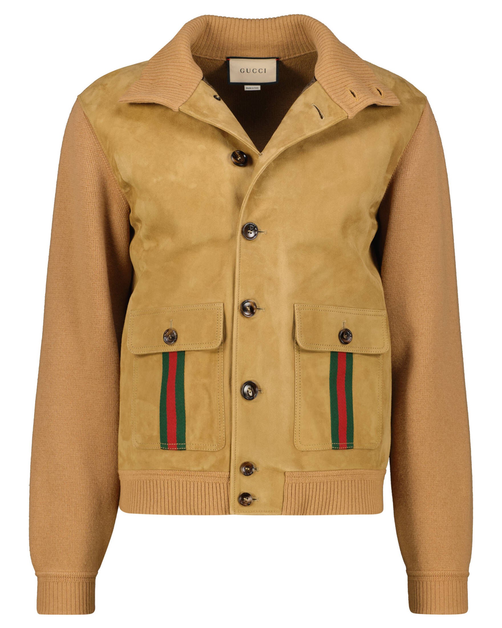 Gucci Herren Jacke aus Schurwollstrick und Lammleder kaufen | engelhorn