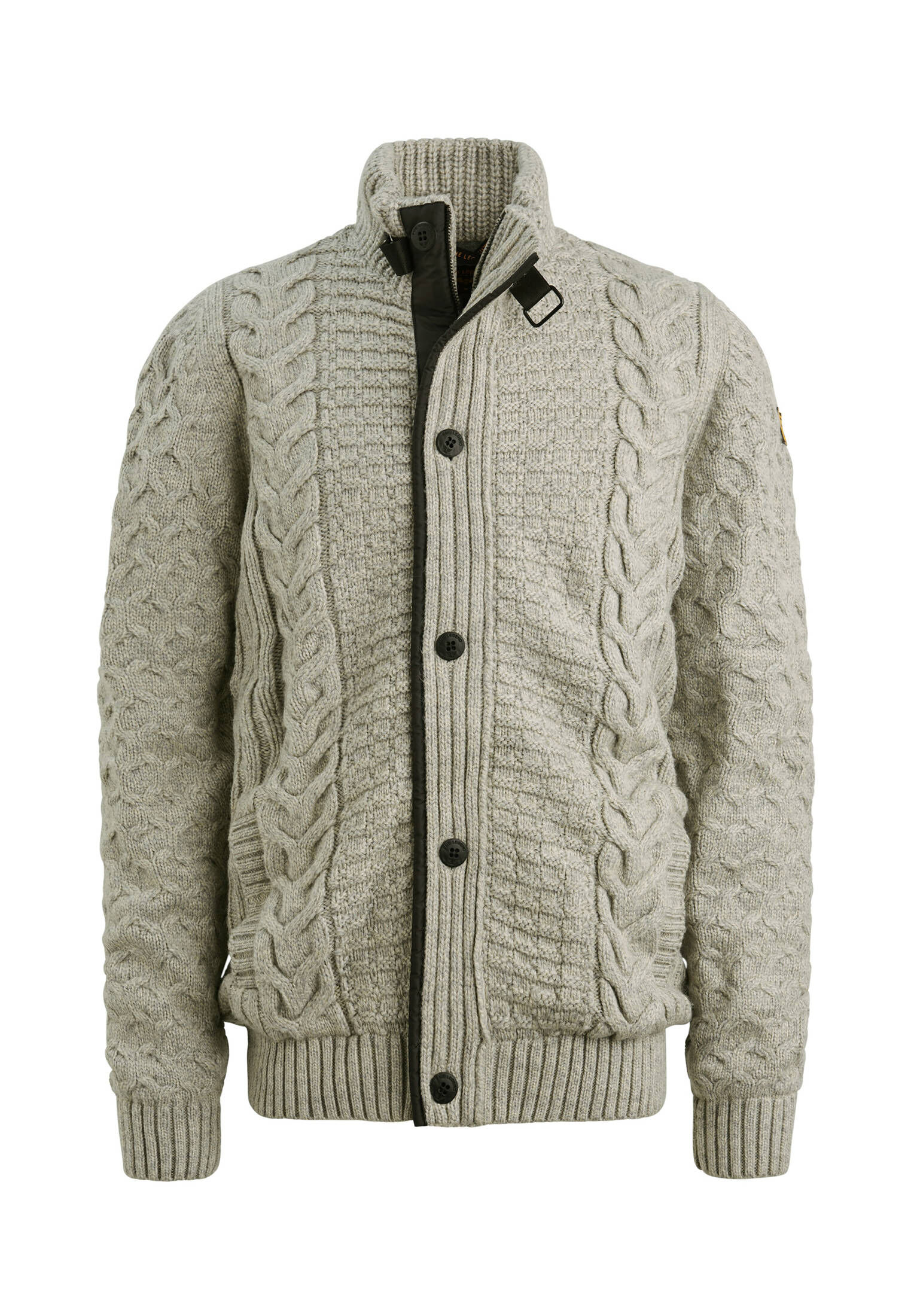 PME Legend Herren Strickjacke mit Wolle ZIP JACKET HEAVY KNIT MIXED ...