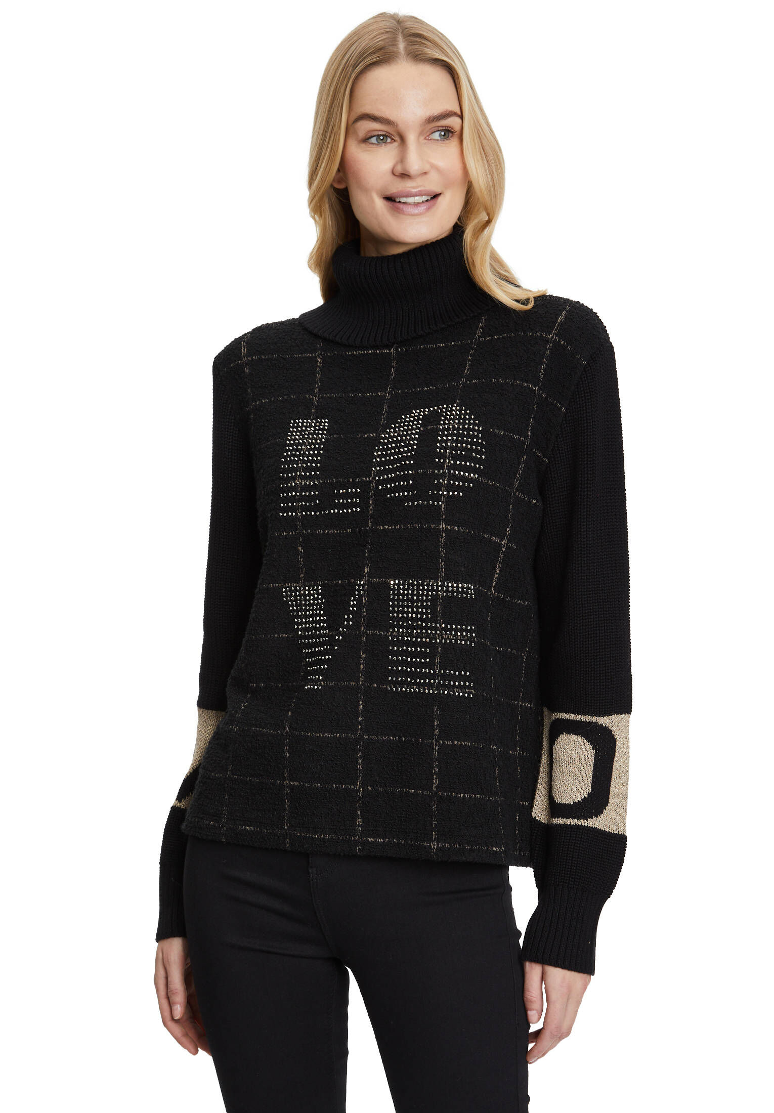 Damen Strickpullover kariert