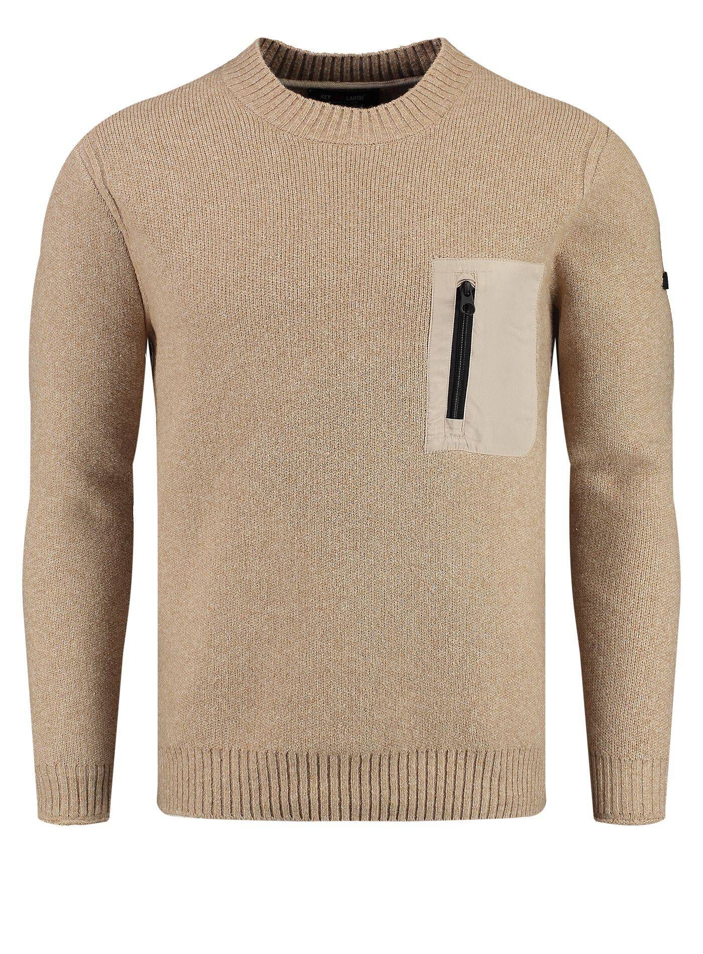 Herren Strickpullover MST FLOOR ROUND