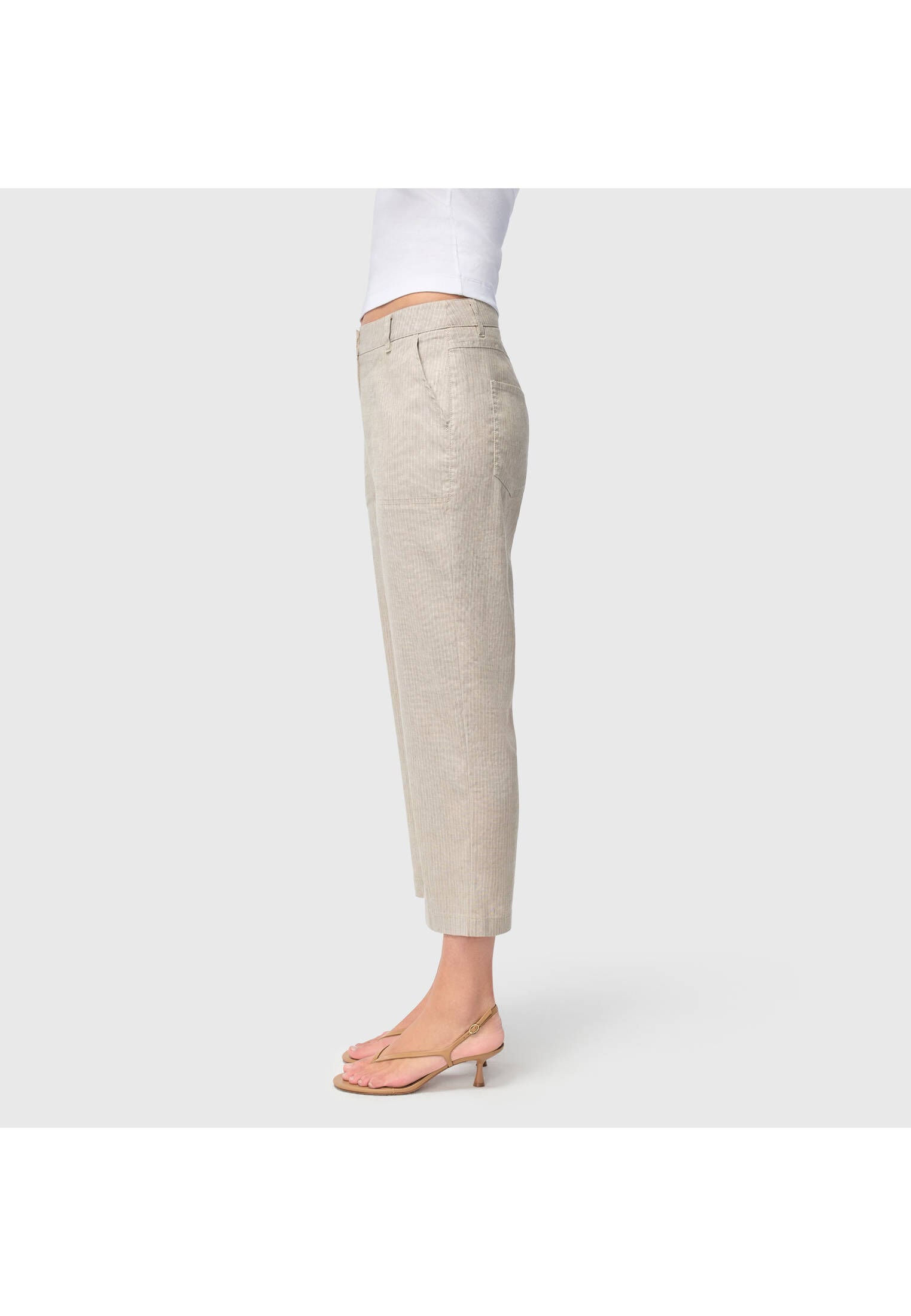 Damen Leinenhose NORA CROPPED Relaxed Fit verkürzt