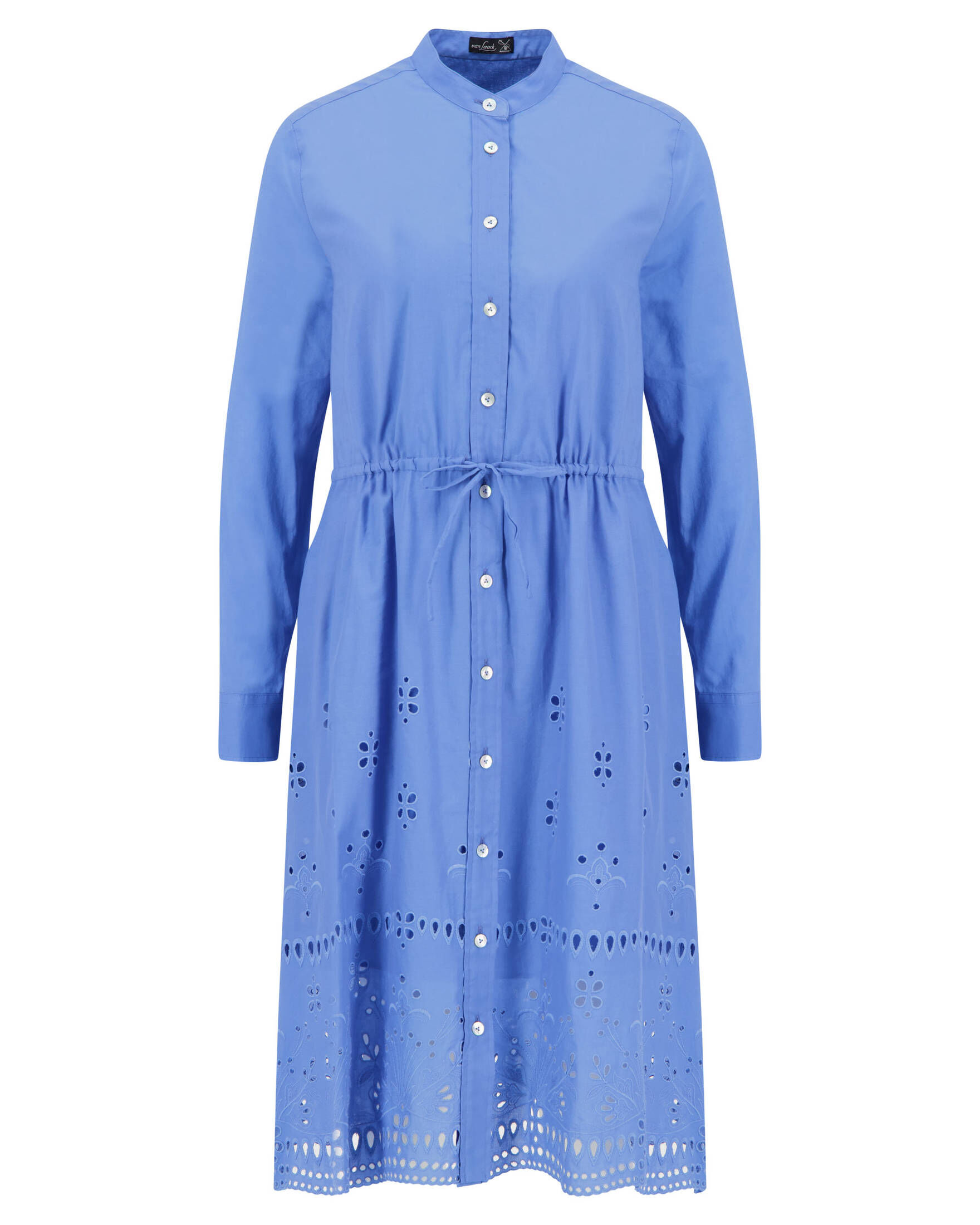 van Laack Damen Kleid KANOA Modern Fit Langarm in blau kaufen | engelhorn