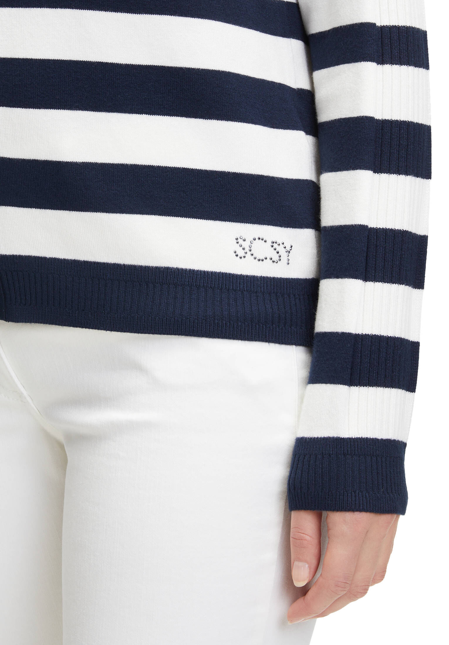 Damen Feinstrickjacke mit Ringel