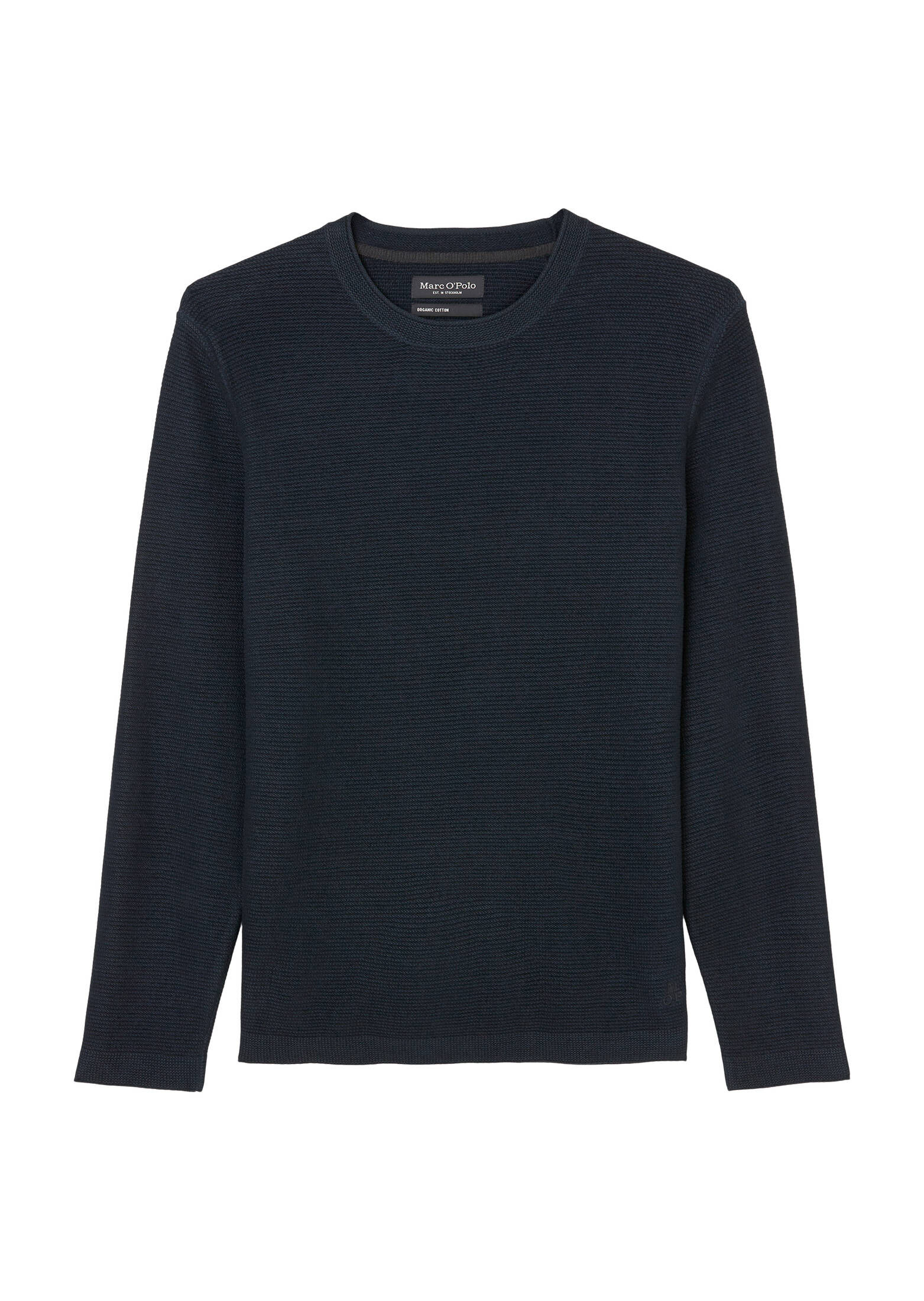 Marc O'Polo Herren Strickpullover Regular Fit in blau kaufen | engelhorn