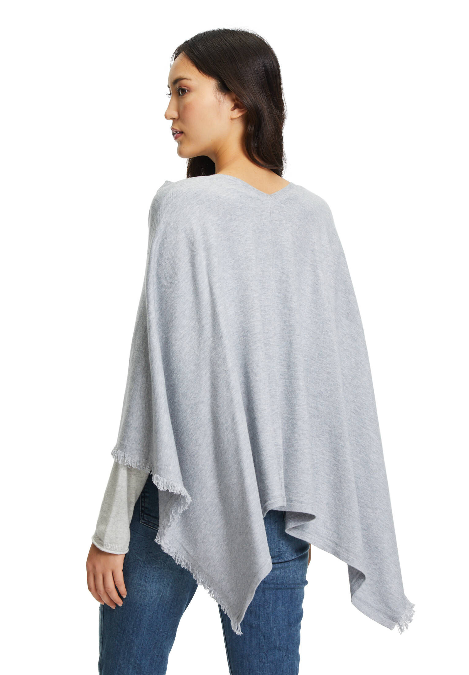 Betty Barclay Damen Strick-Poncho mit Fransen kaufen | engelhorn