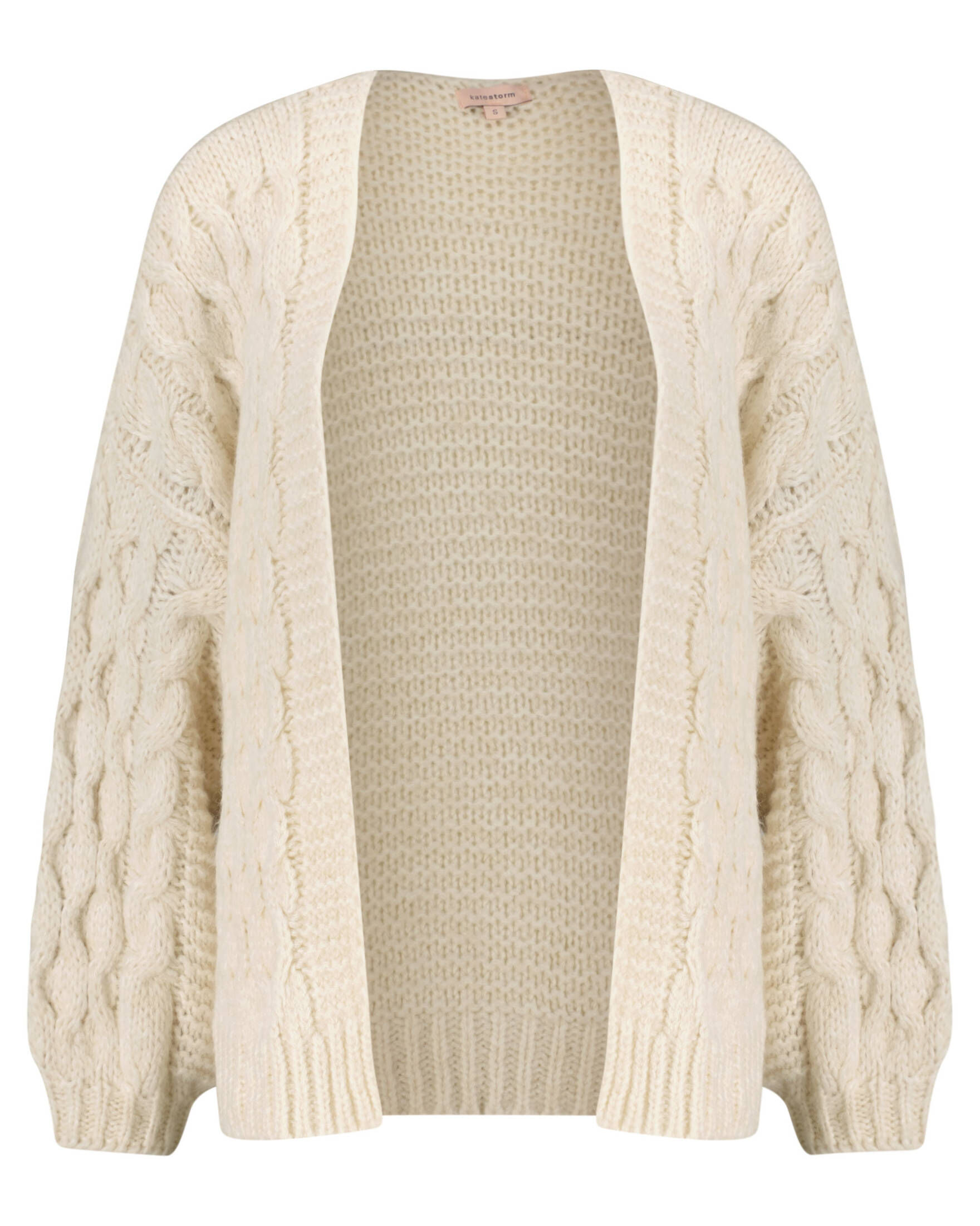Damen Strickjacke mit Zopfmuster
