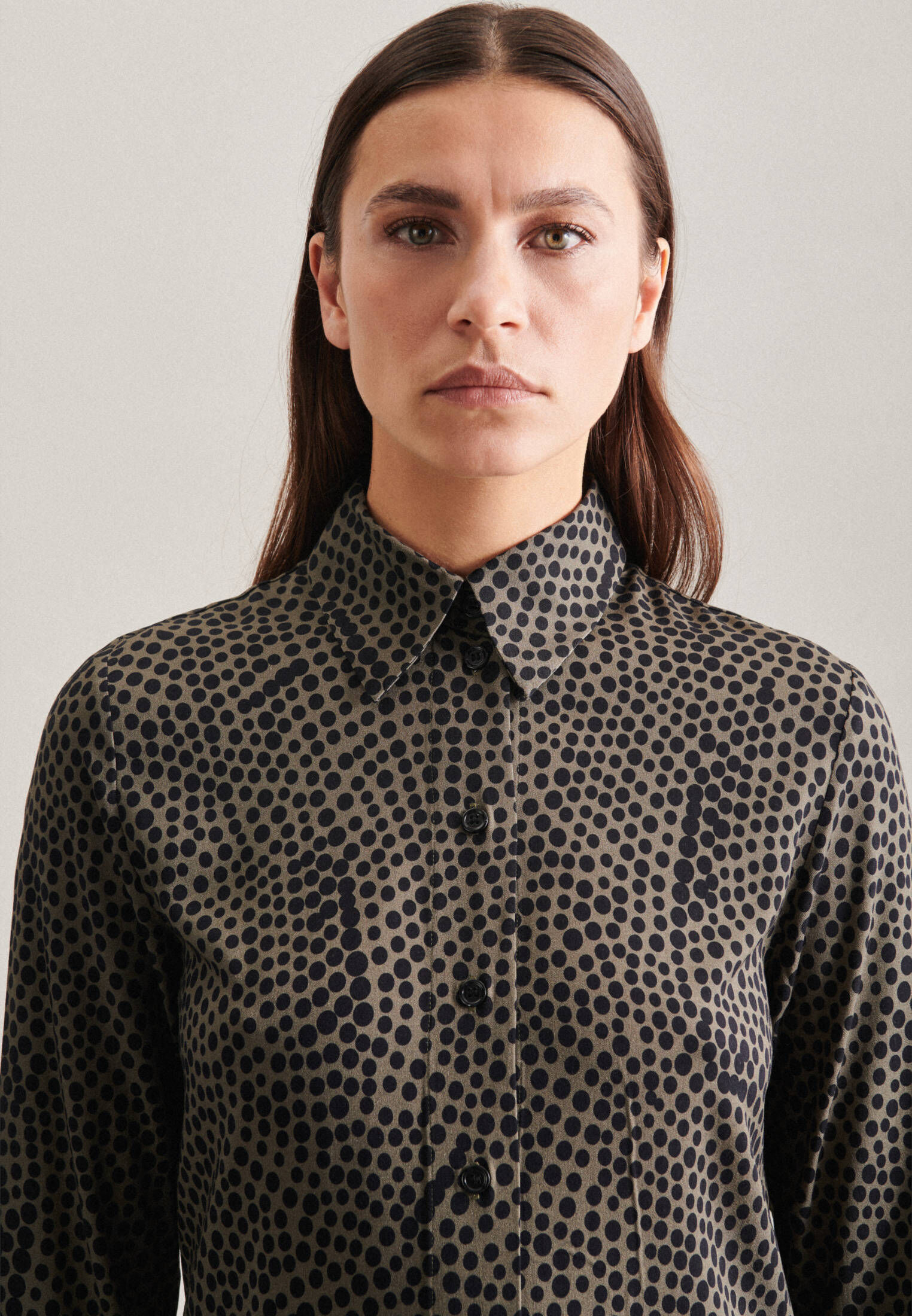 Damen Hemdbluse Schwarze Rose