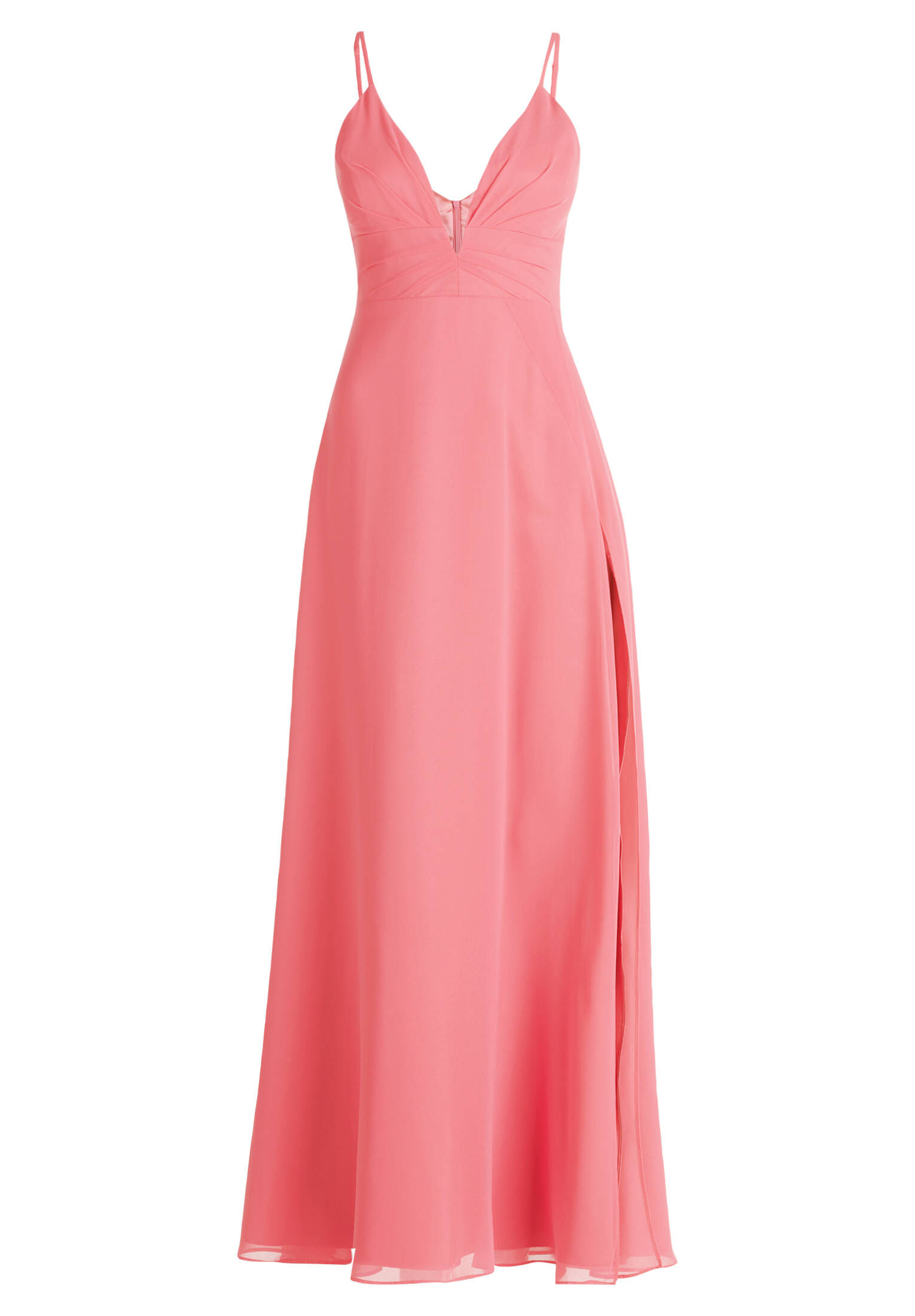Damen Chiffonkleid mit V-Ausschnitt