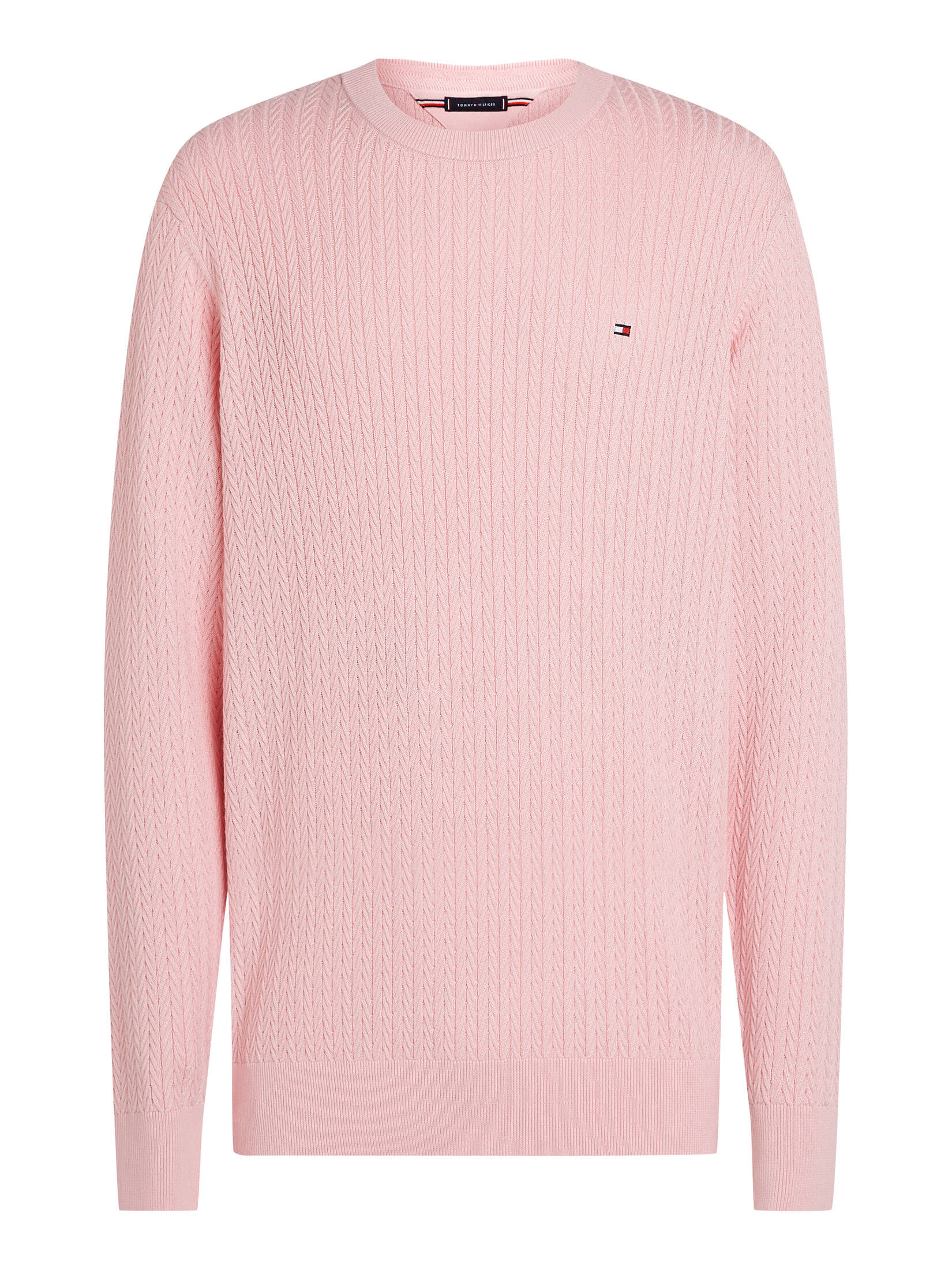 Tommy Hilfiger Herren Strickpullover Regular Fit in rosa kaufen | engelhorn