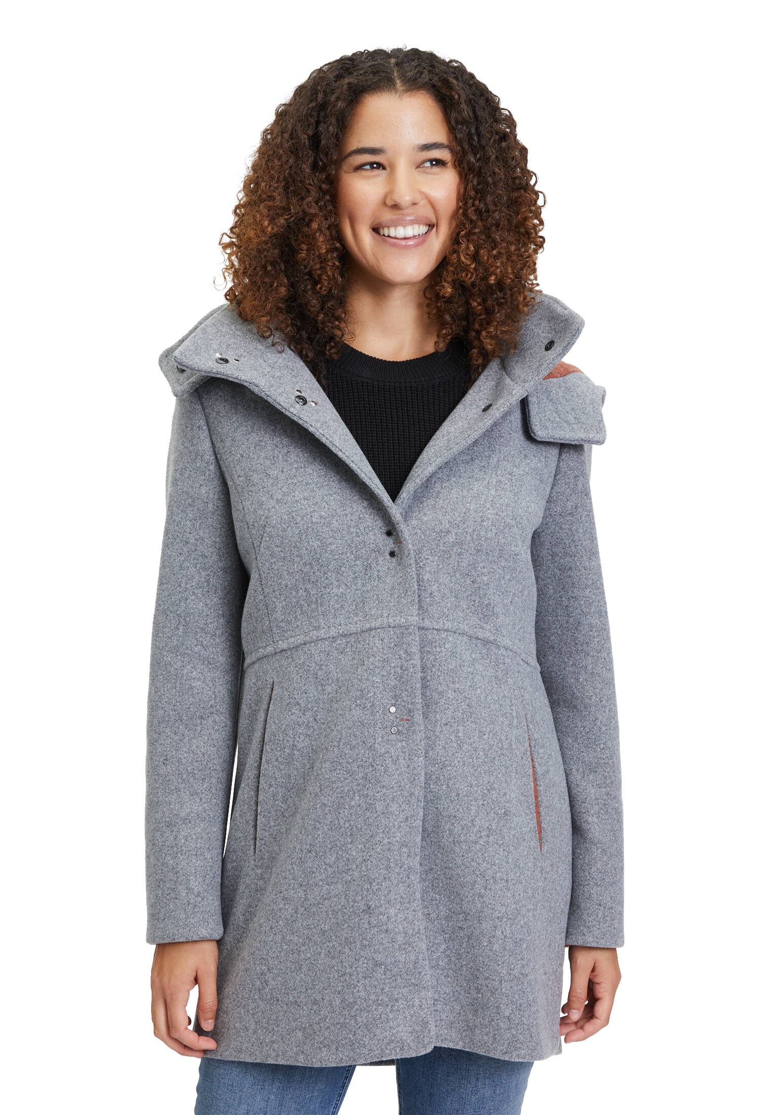 Damen Winterjacke mit abnehmbarer Kapuze