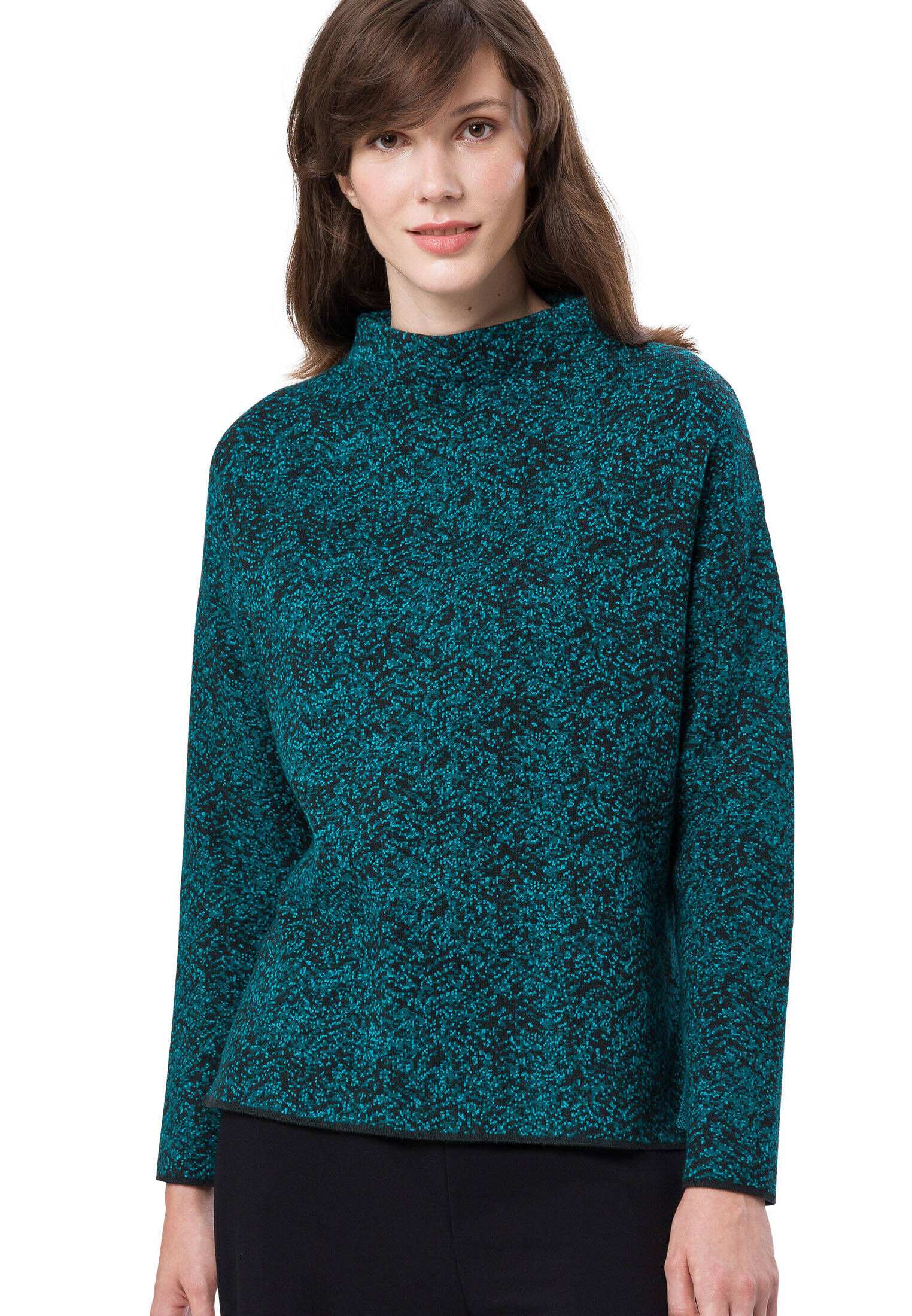 Damen Pullover mit Stehkragen