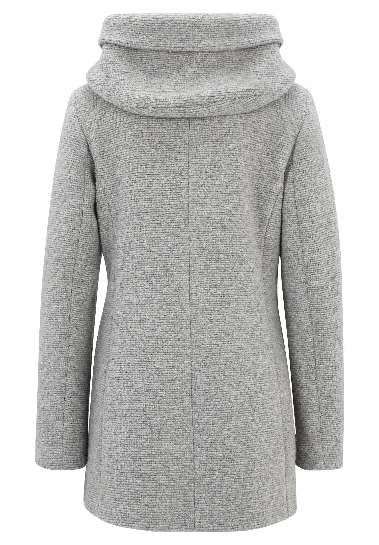 Amber & June Damen Kurzmantel mit Kapuze in Grau kaufen | engelhorn