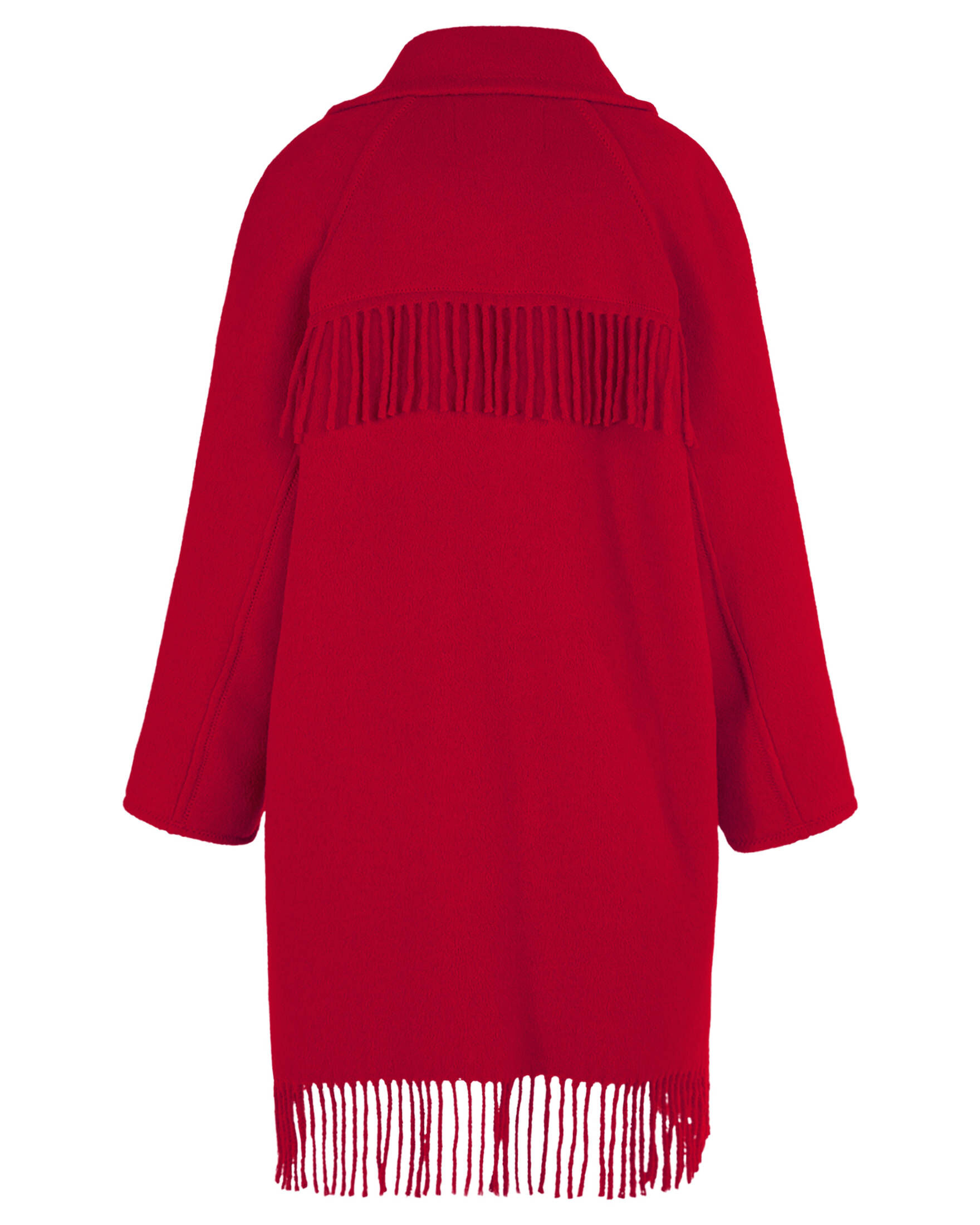Damen Mantel mit Fransen