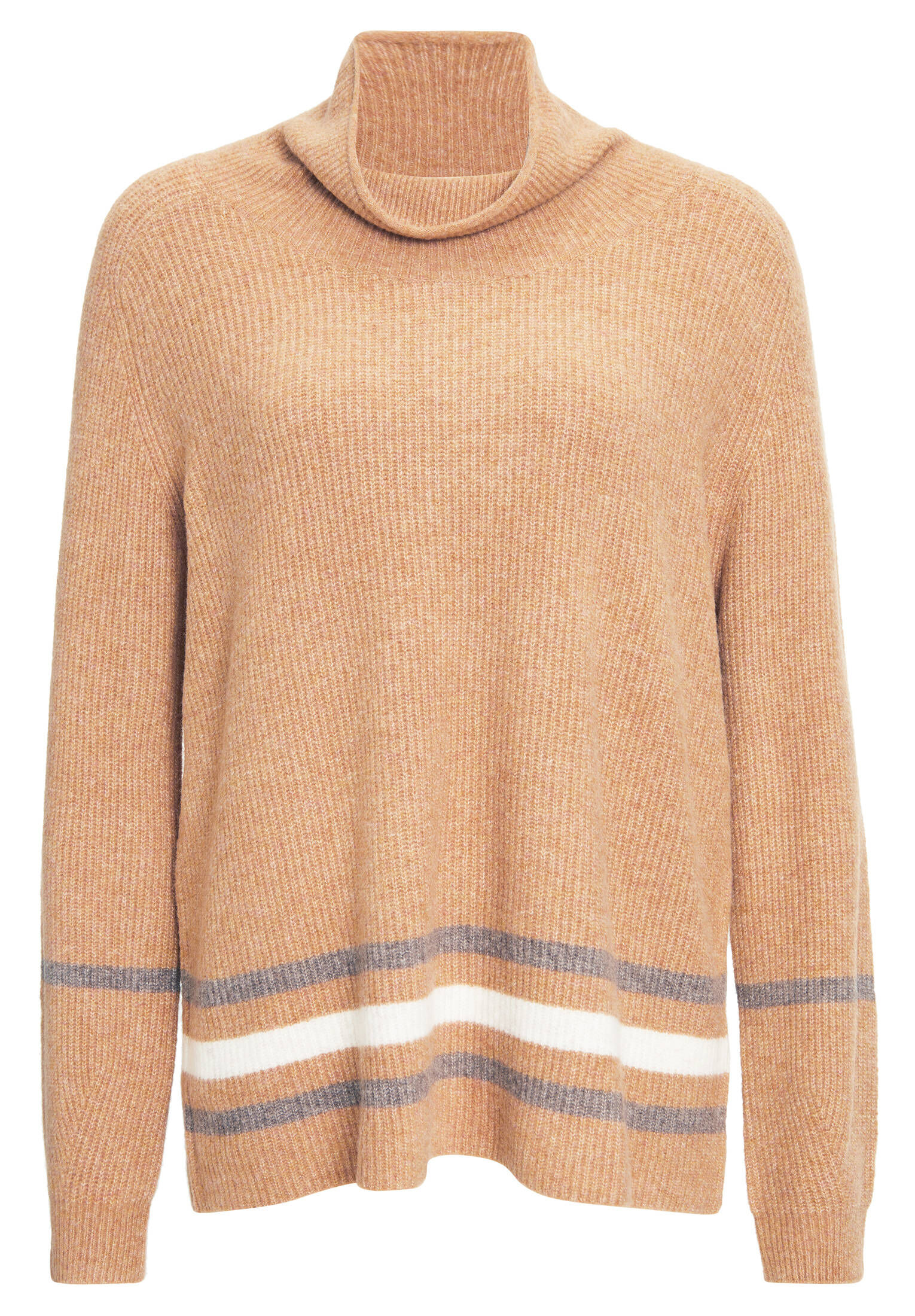 Damen Strickpullover mit Stehkragen