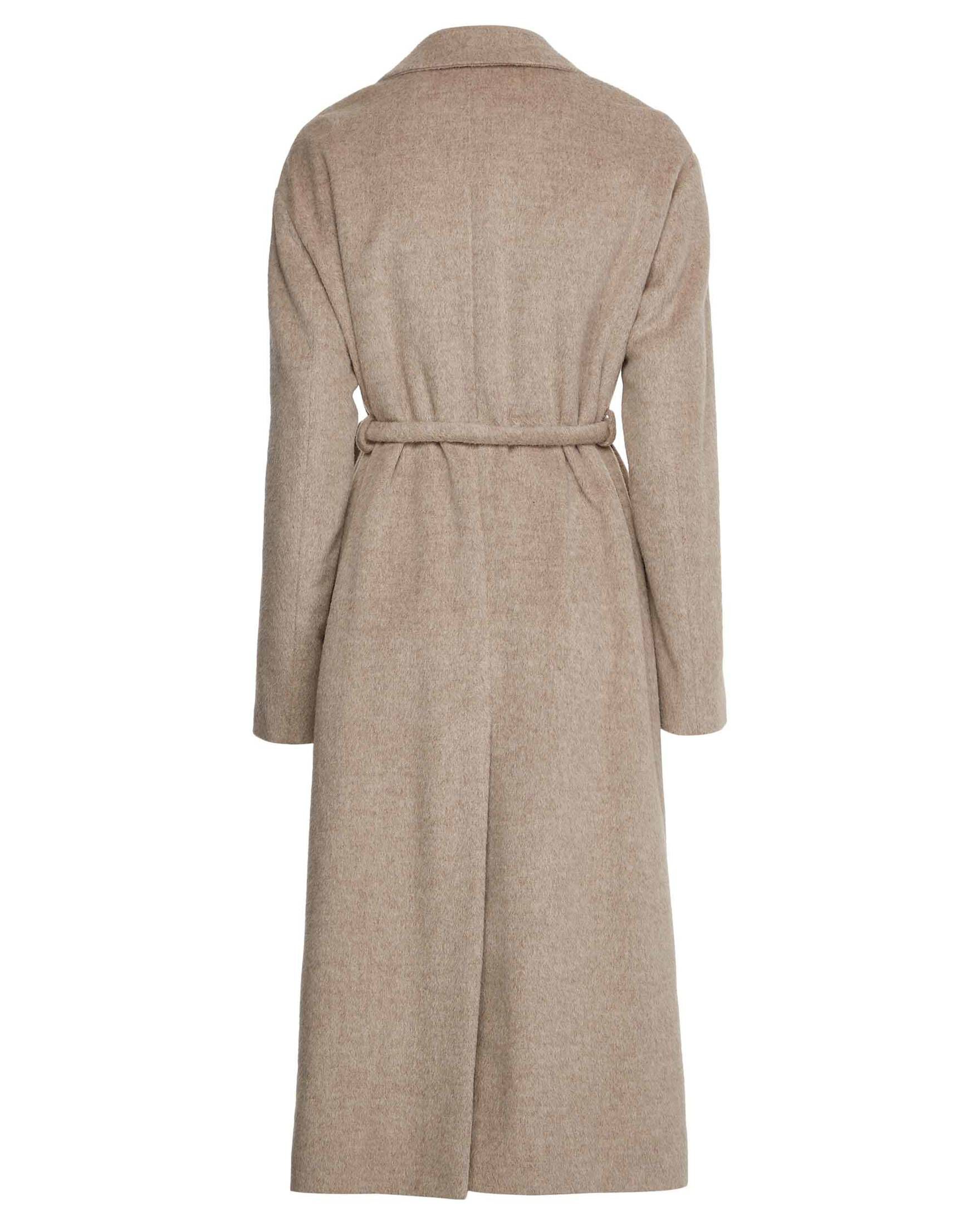 Damen Mantel TEXTURED WOOL WRAP COAT