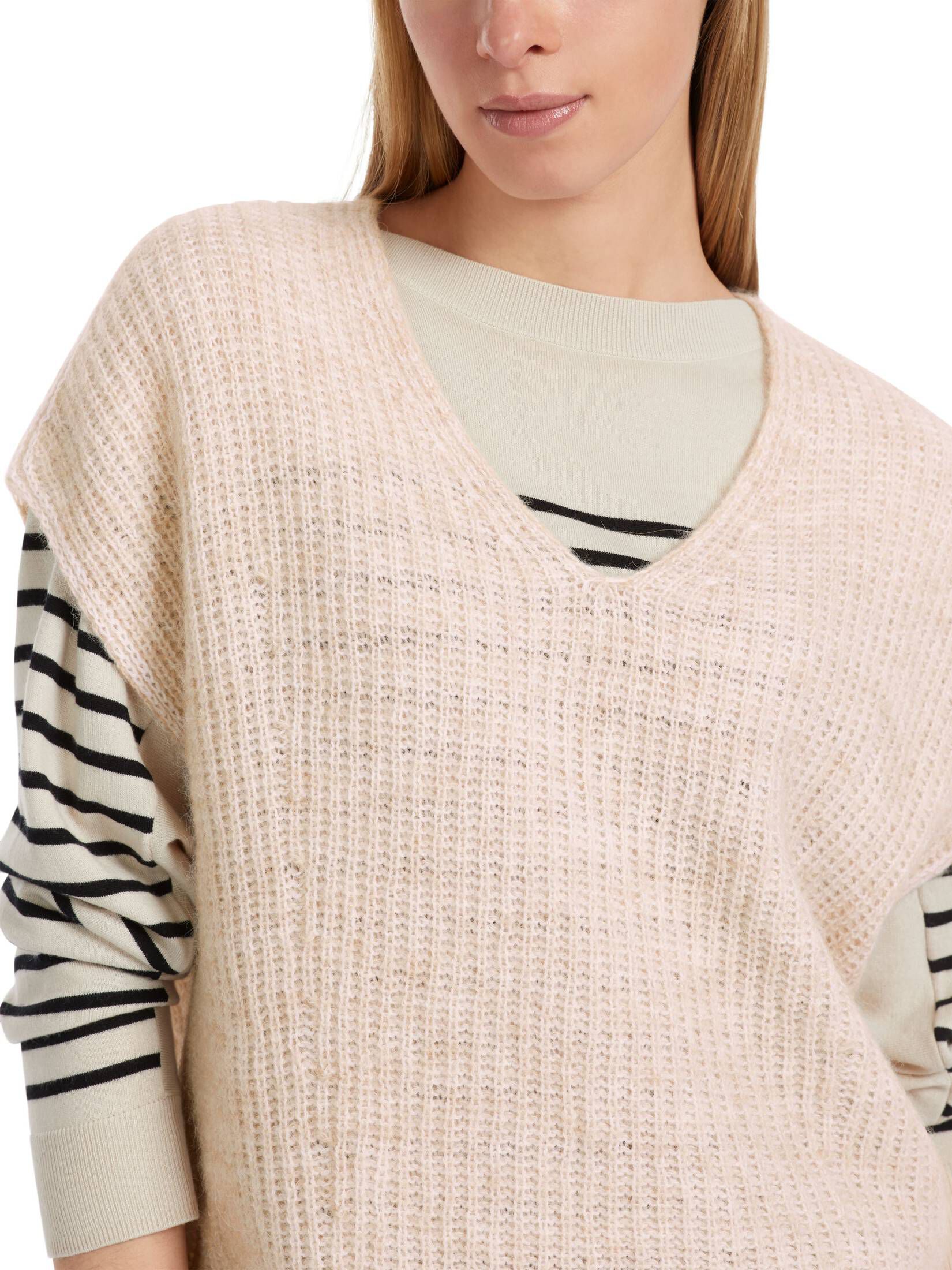 Damen Pullunder mit Wolle