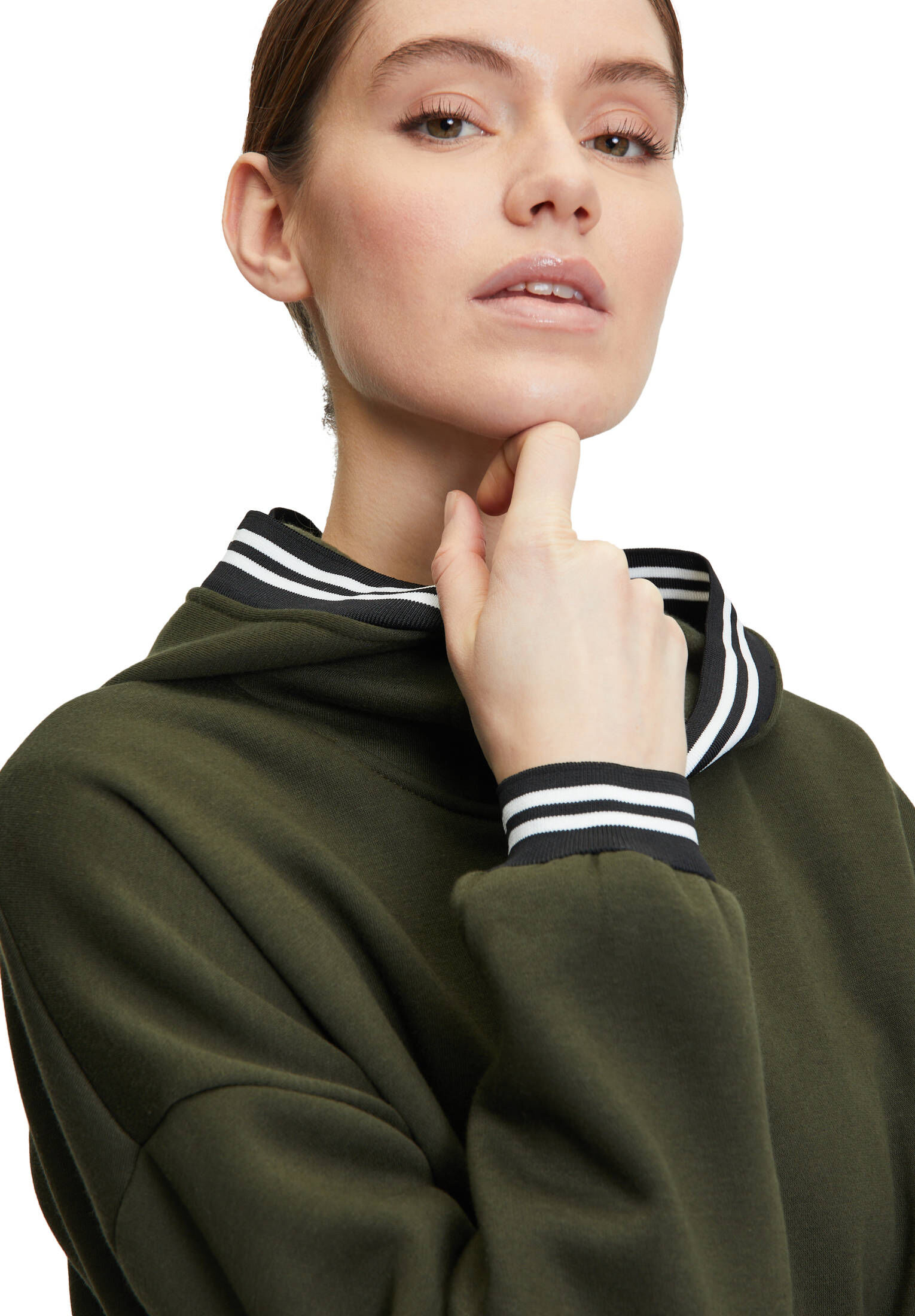 Damen Sweatmantel mit Kapuze Relaxed Fit