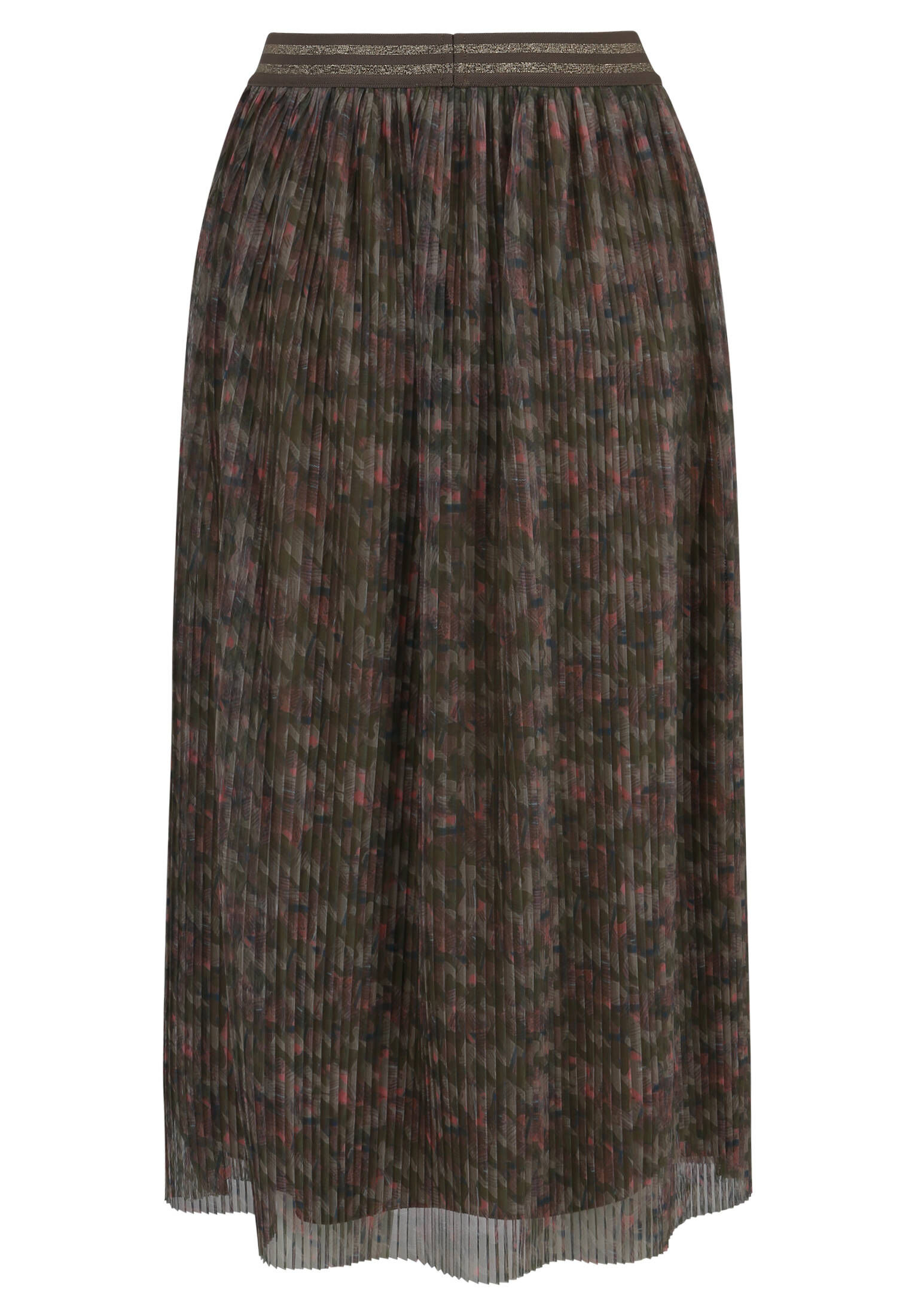 Damen Plisseerock mit offenem Saum