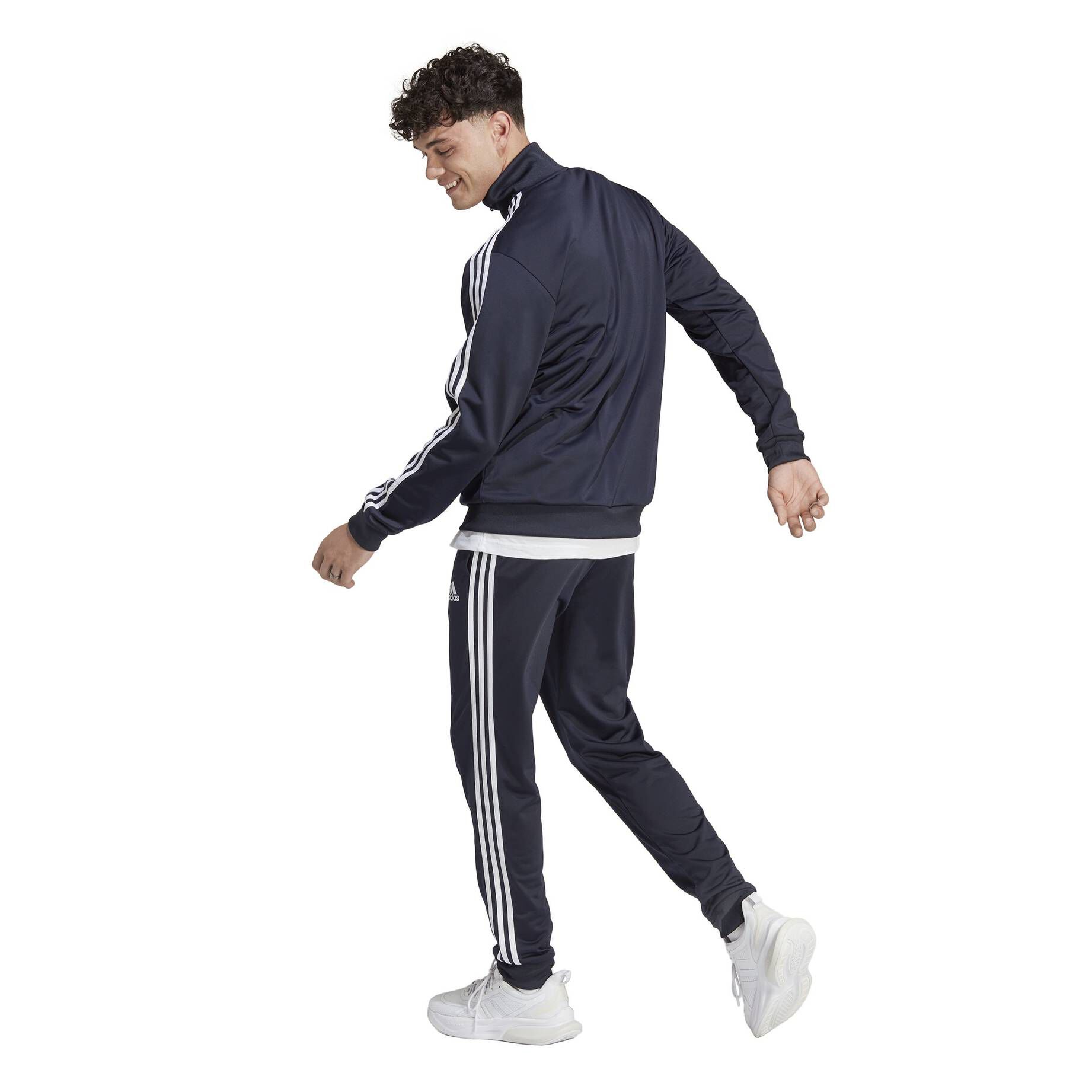 Adidas Performance Herren Trainingsanzug Basic 3 Streifen Tricot In