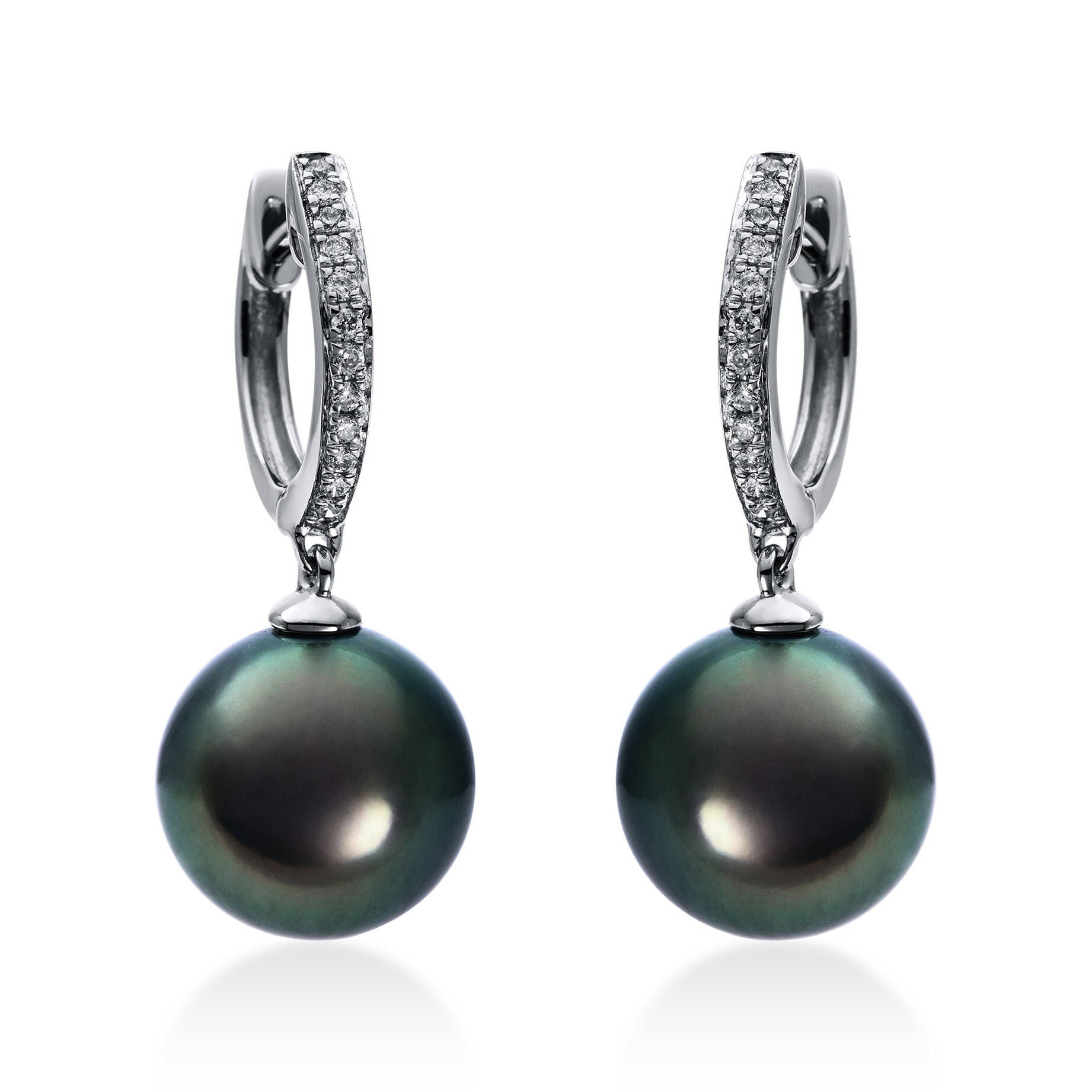Diamond Group Damen Perlenohrringe in Grau kaufen | engelhorn