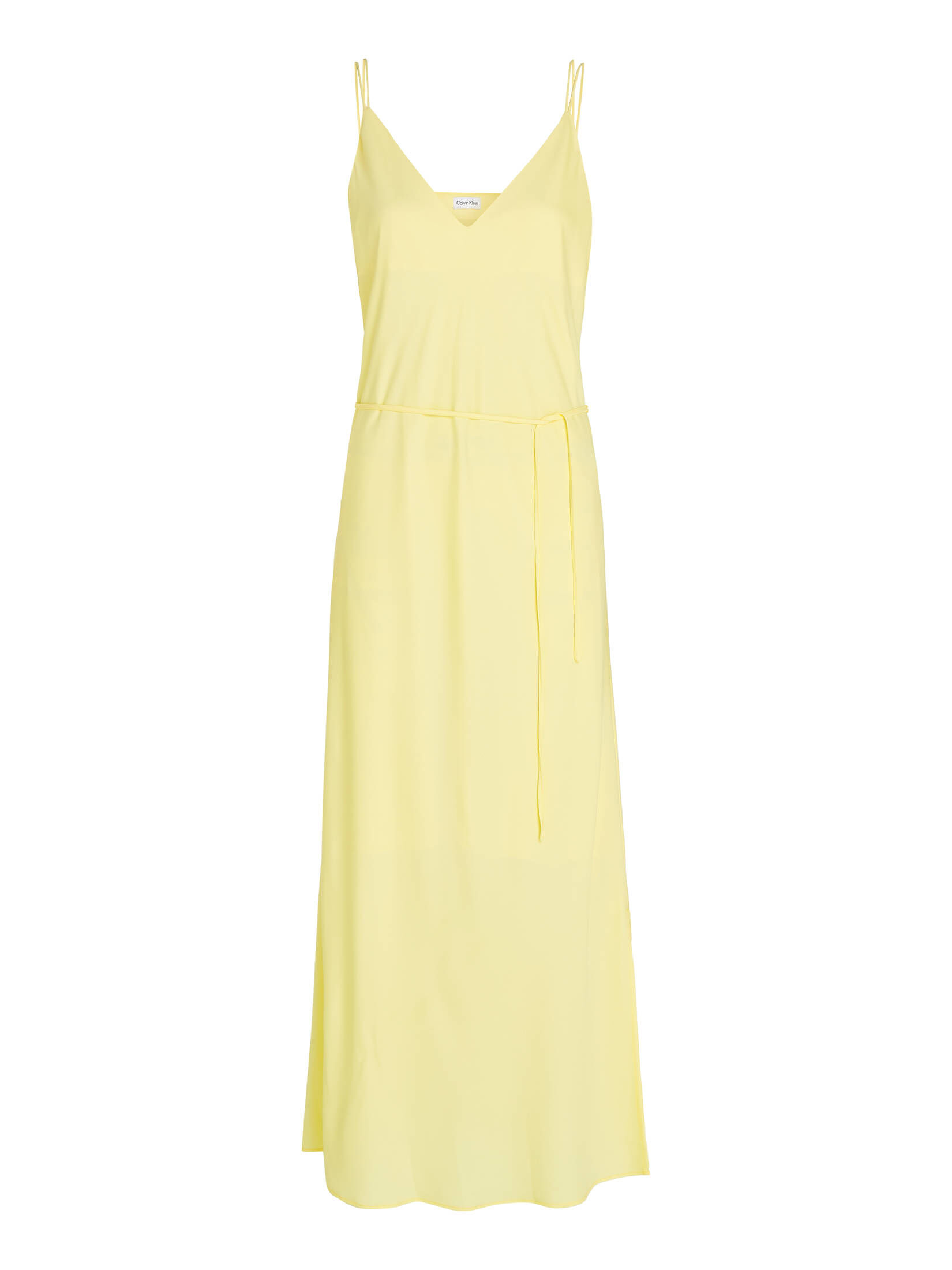 Calvin Klein Damen Sommerkleid RECYCLED CDC MIDI SLIP DRESS in gelb ...