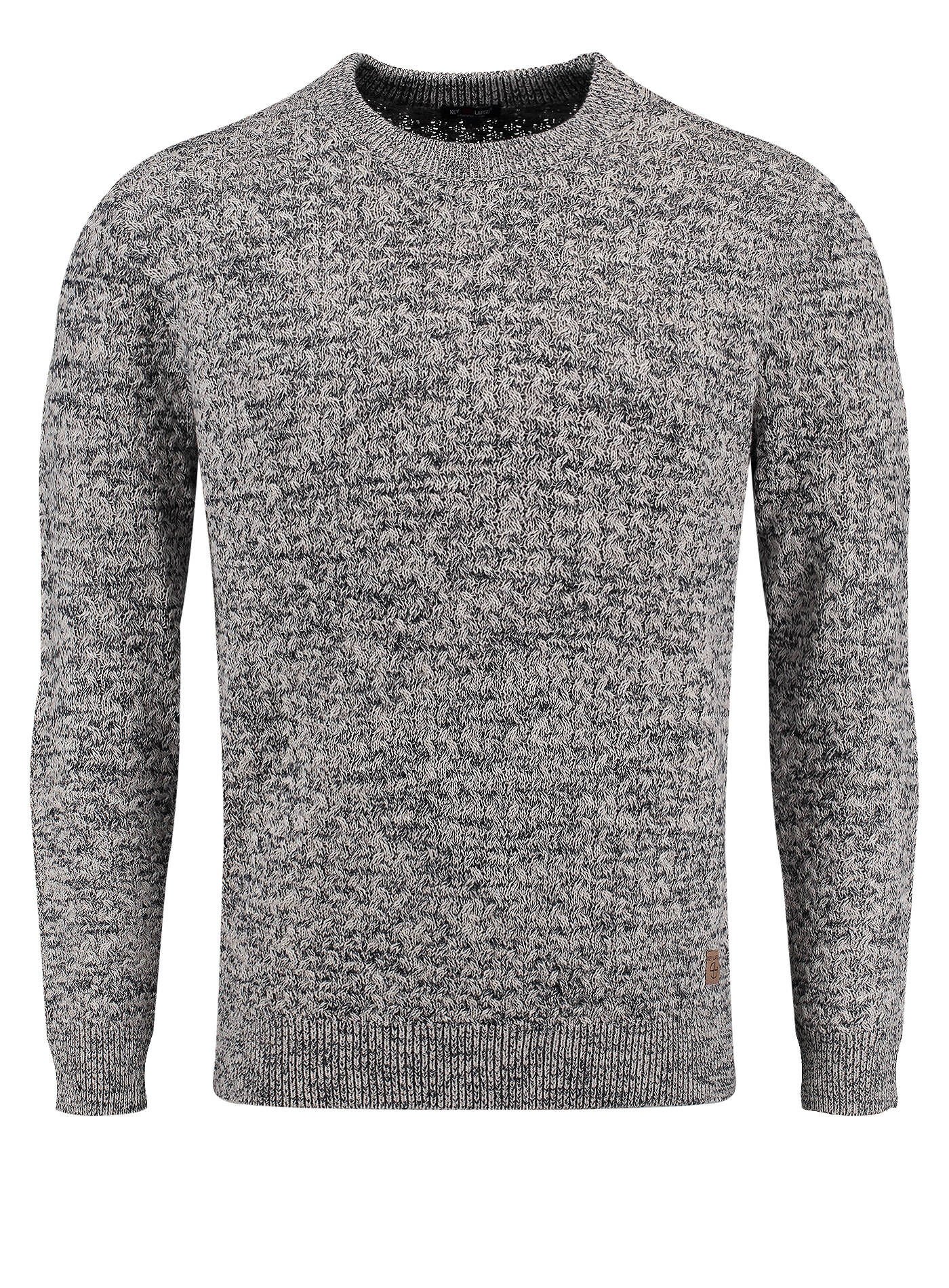 Key Largo Herren Strickpullover MST COMO ROUND in grau kaufen | engelhorn