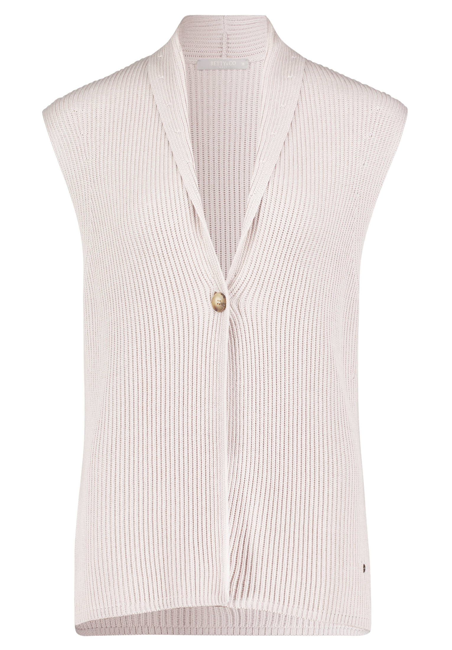 Damen Strickweste mit Kragen