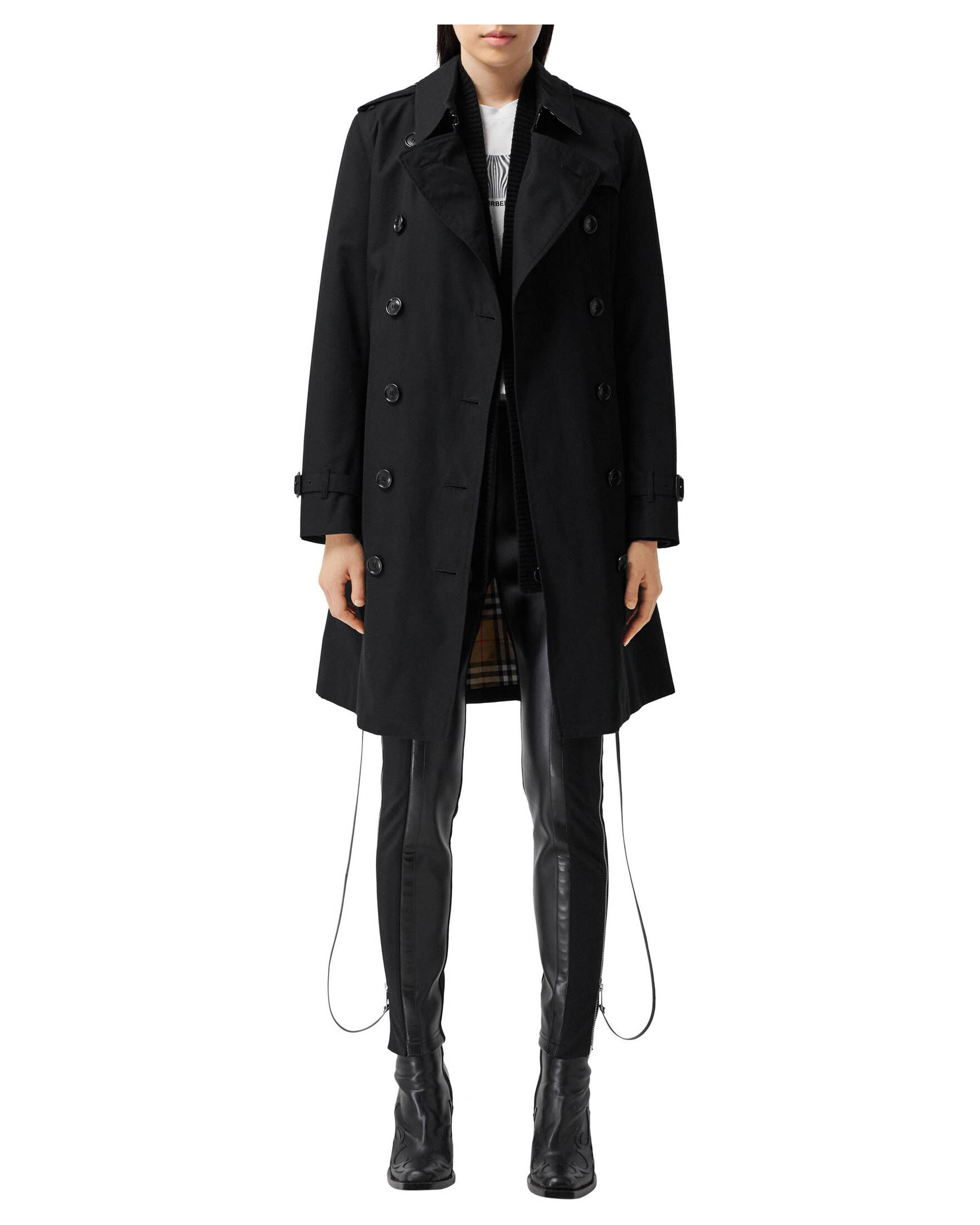Burberry Mantel Schwarz Damen
