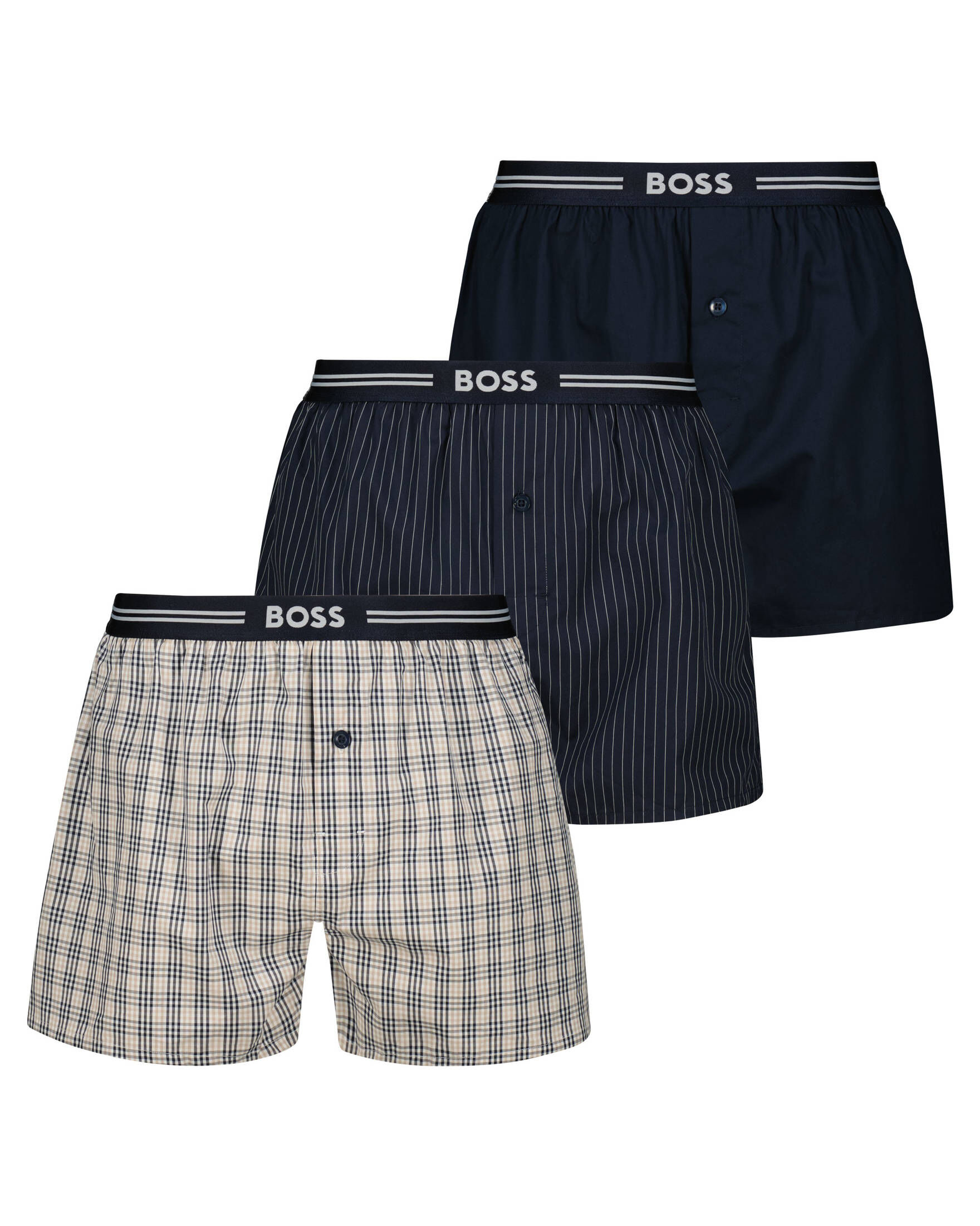 BOSS Herren Boxershorts 3er-Pack in beige kaufen | engelhorn