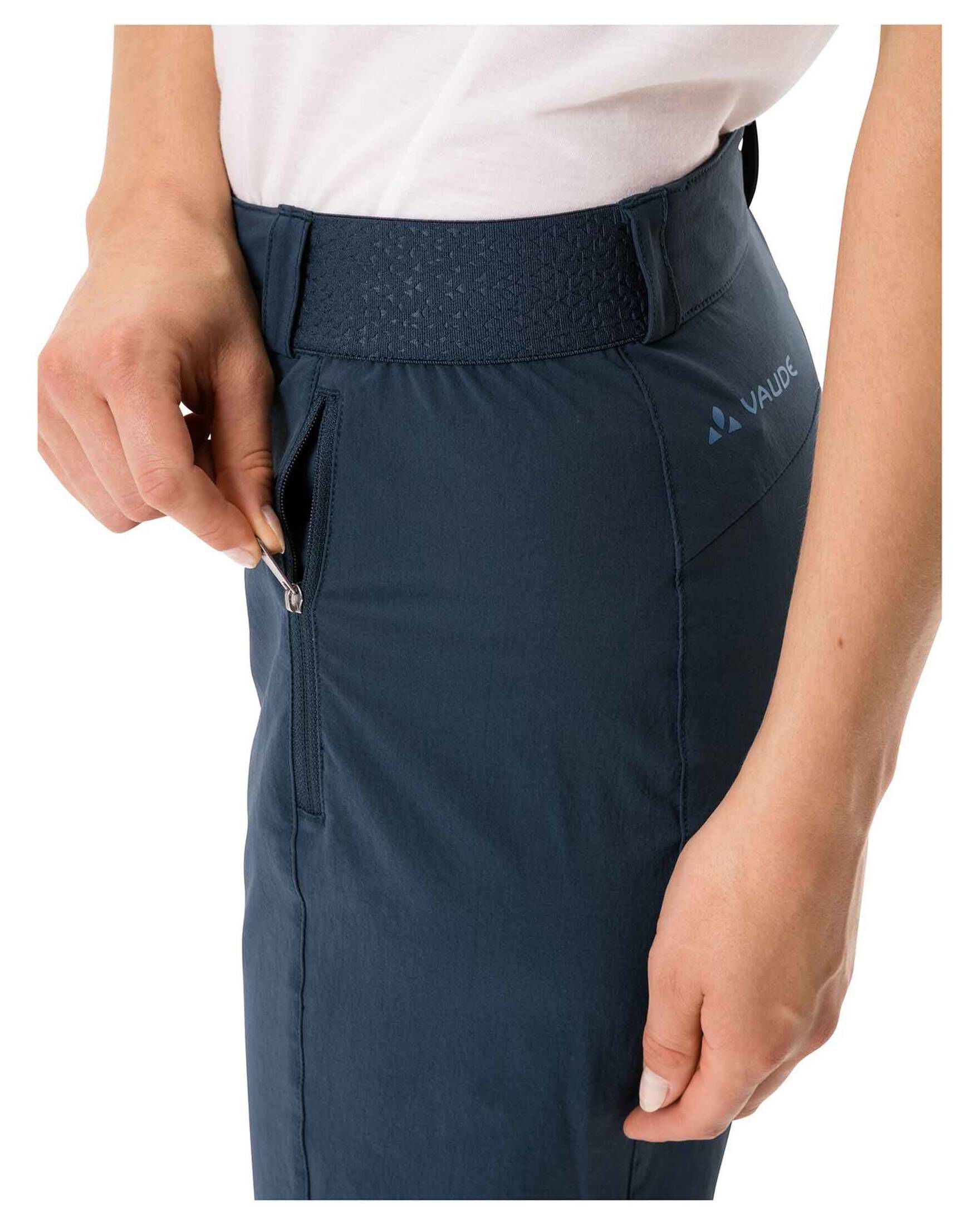 VAUDE Damen Wanderhose WO FARLEY STRETCH CAPRI III, DUSTY in blau ...