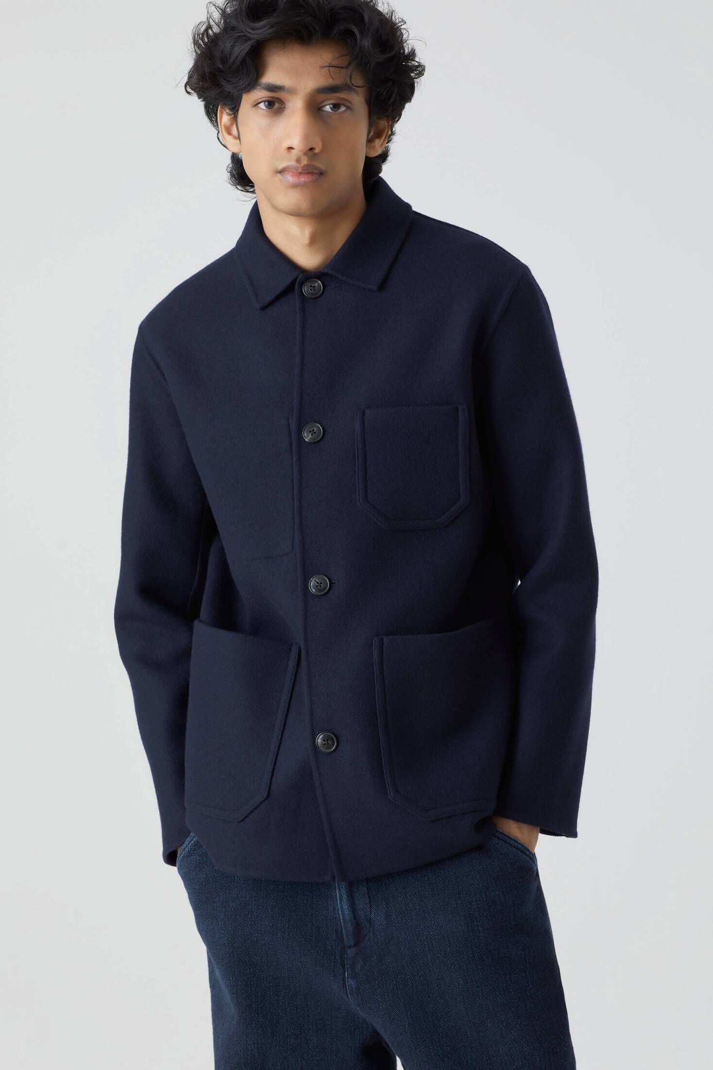 Herren Jacke WORKER JACKET aus Wolle