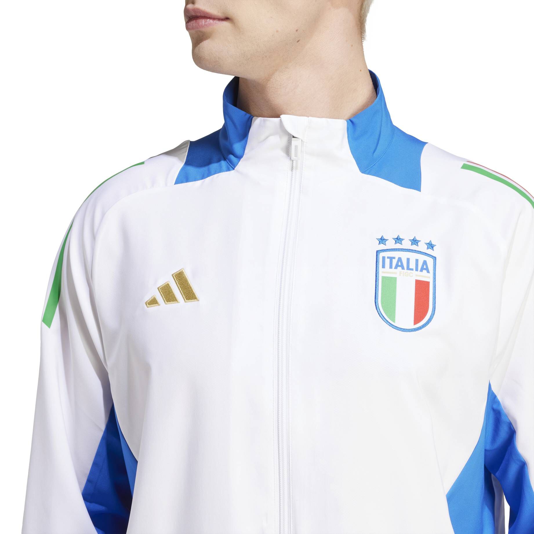 adidas Performance Herren Fußballjacke ITALIEN FIGC PRE TIRO23 in Weiß ...