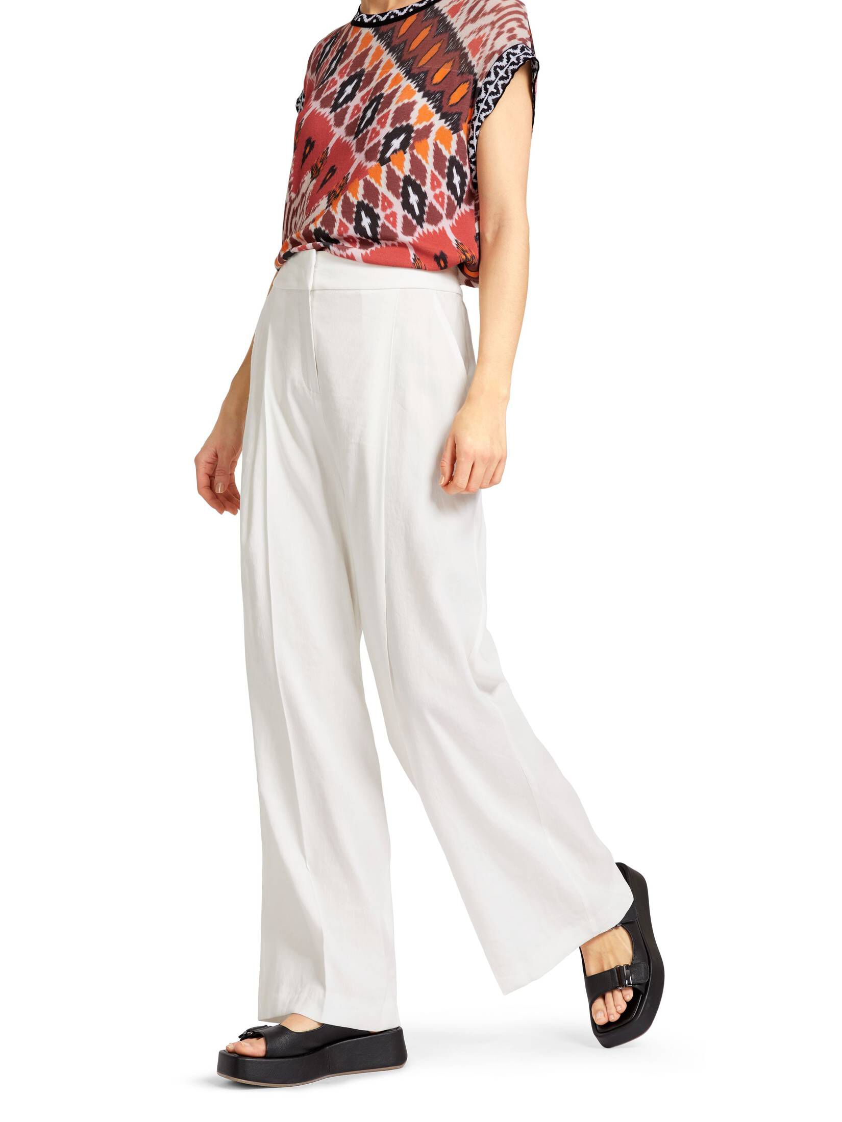 Marc Cain Damen Bundfaltenhose in weiß kaufen | engelhorn