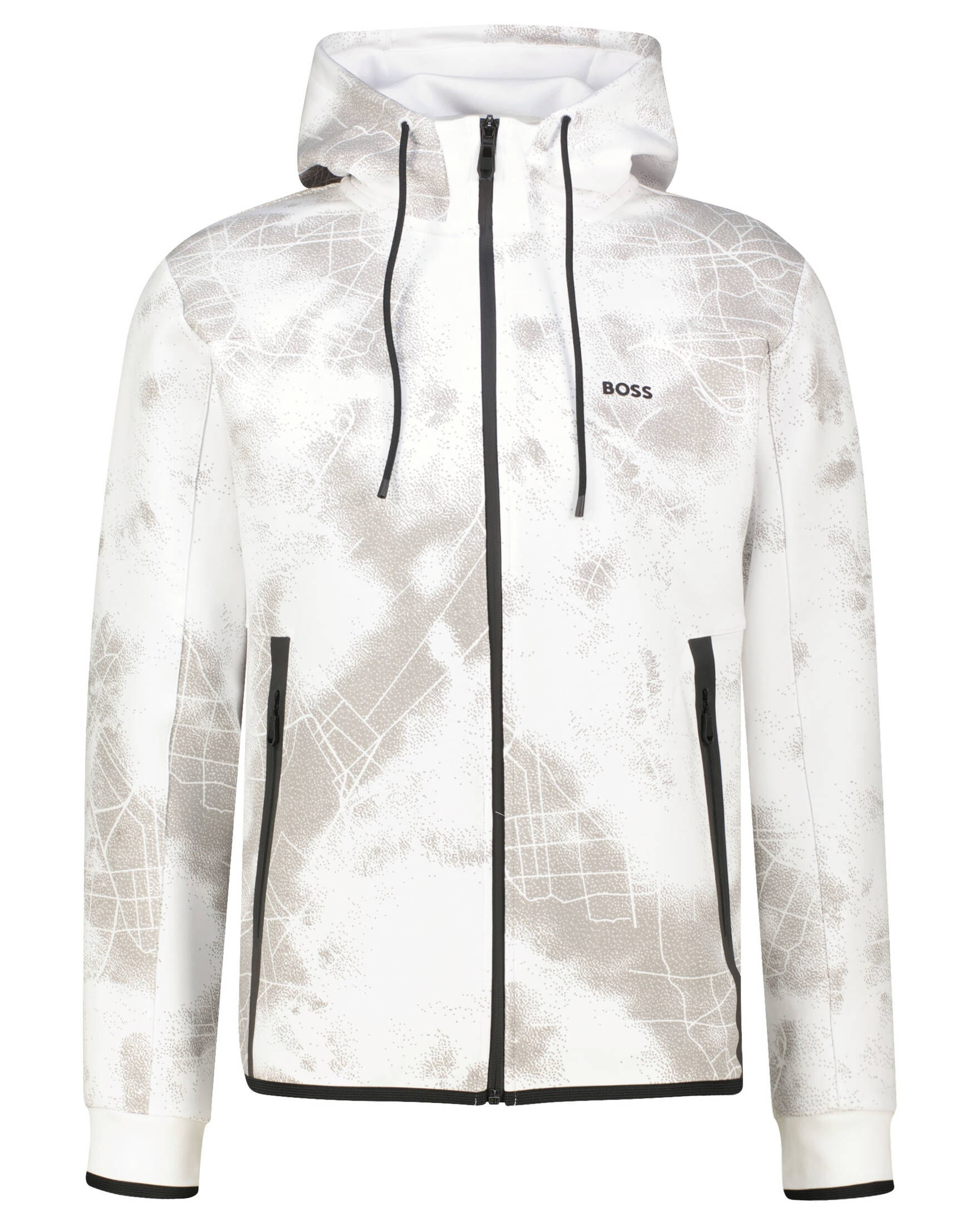 Weiße Sweatjacke Herren