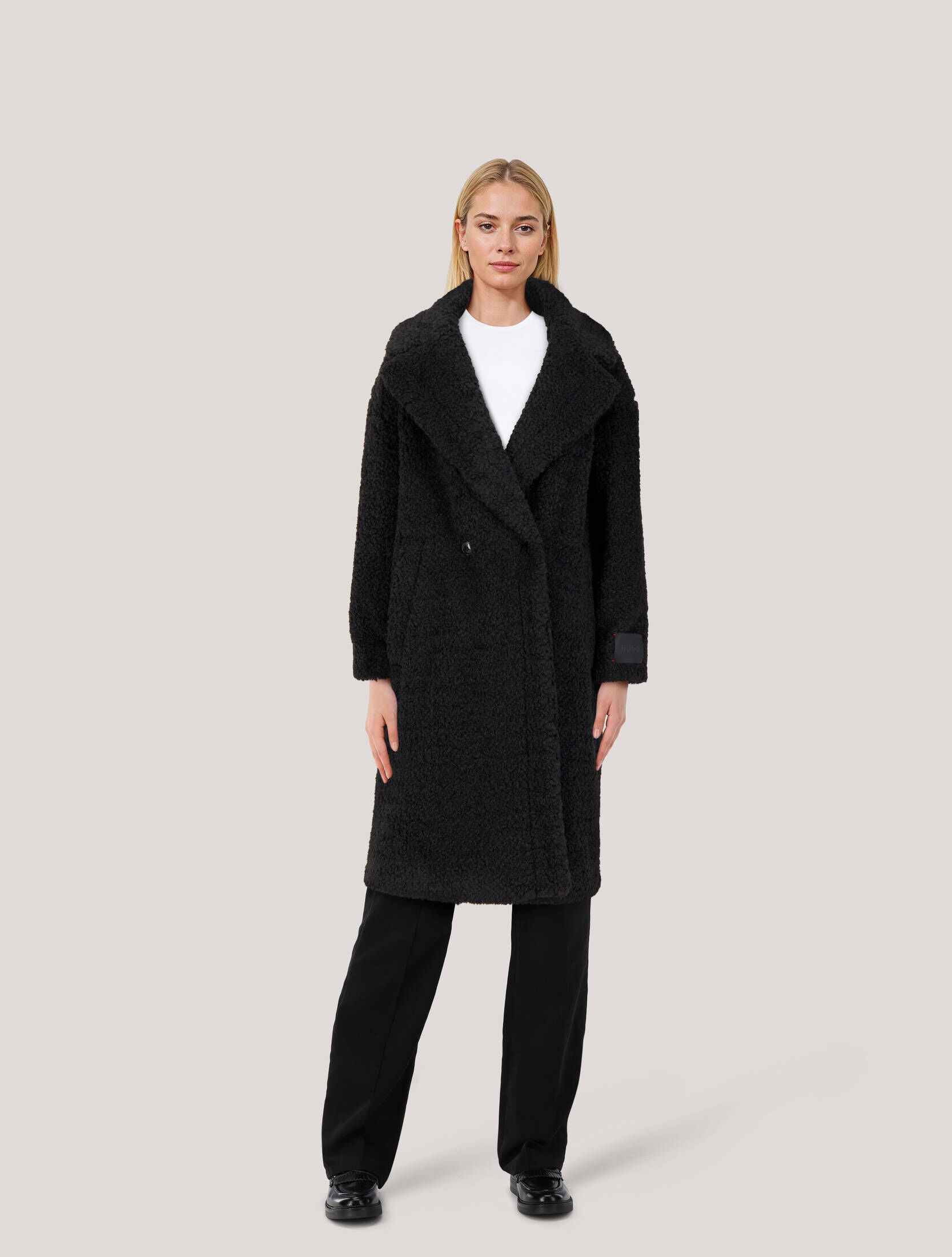 HUGO Damen Oversized-Mantel MALITE-1 in schwarz kaufen | engelhorn