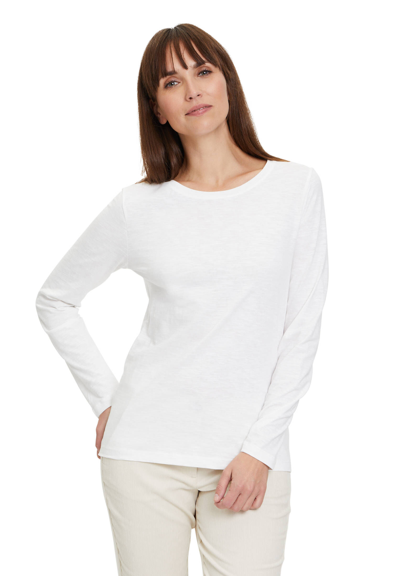 Damen Rundhals-Shirt langarm