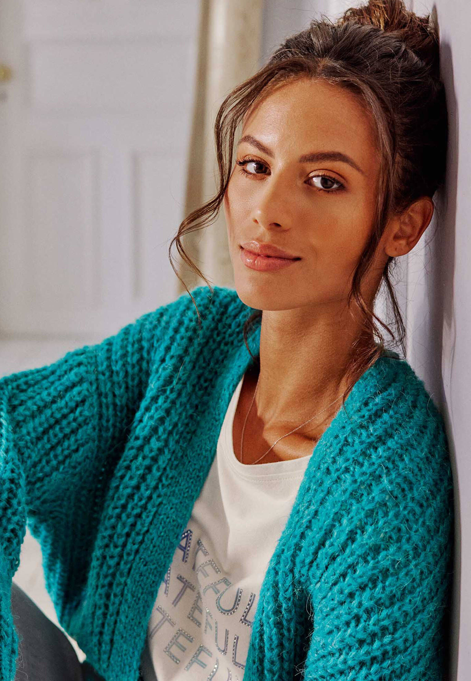 Damen Strickjacke offener Style