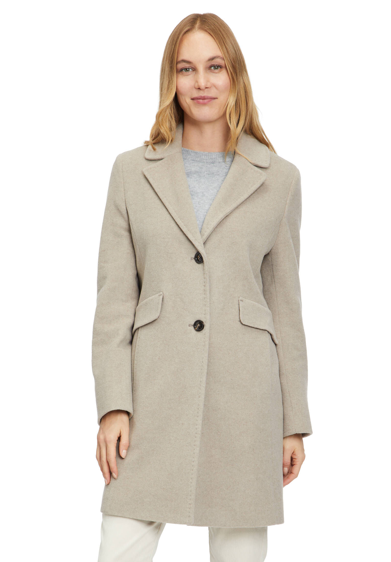 Damen Wintermantel mit Reverskragen