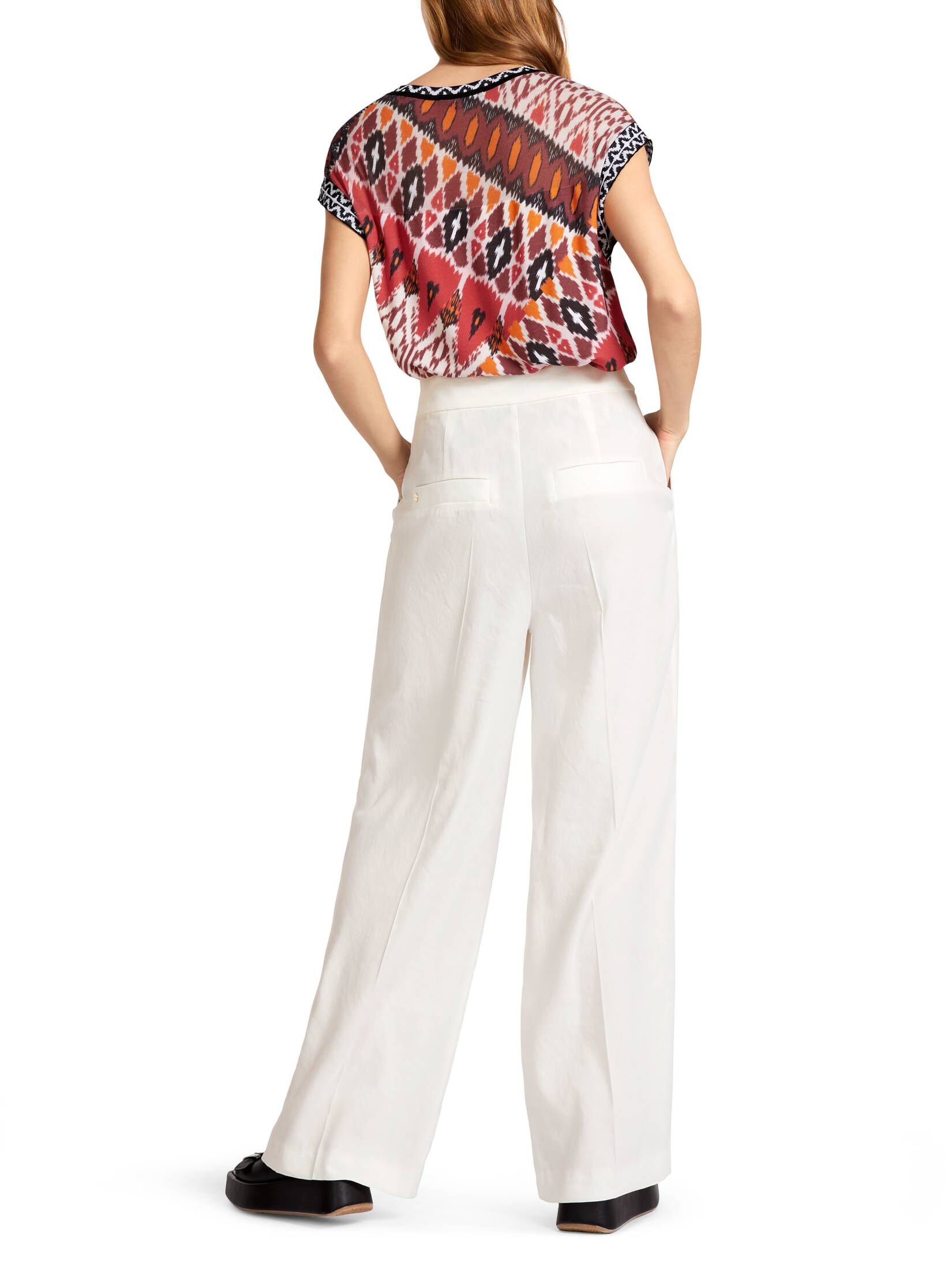 Marc Cain Damen Bundfaltenhose in weiß kaufen | engelhorn