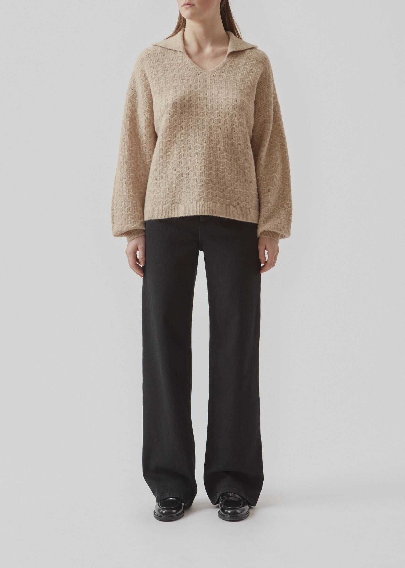 Damen Strickpullover ALVES MD V-NECK