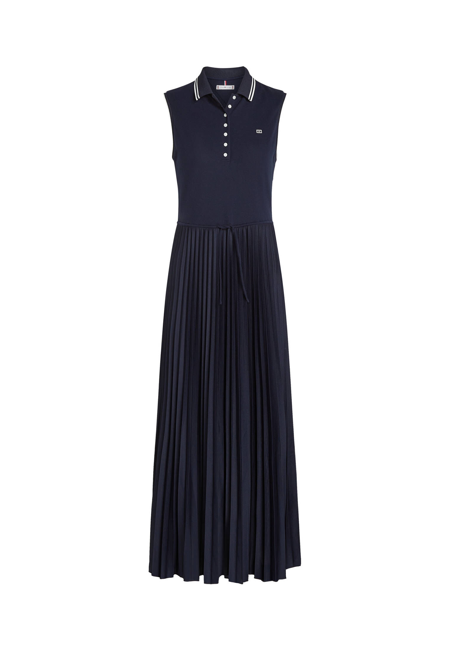 Tommy Hilfiger Damen Polokleid mit Falten in blau kaufen | engelhorn