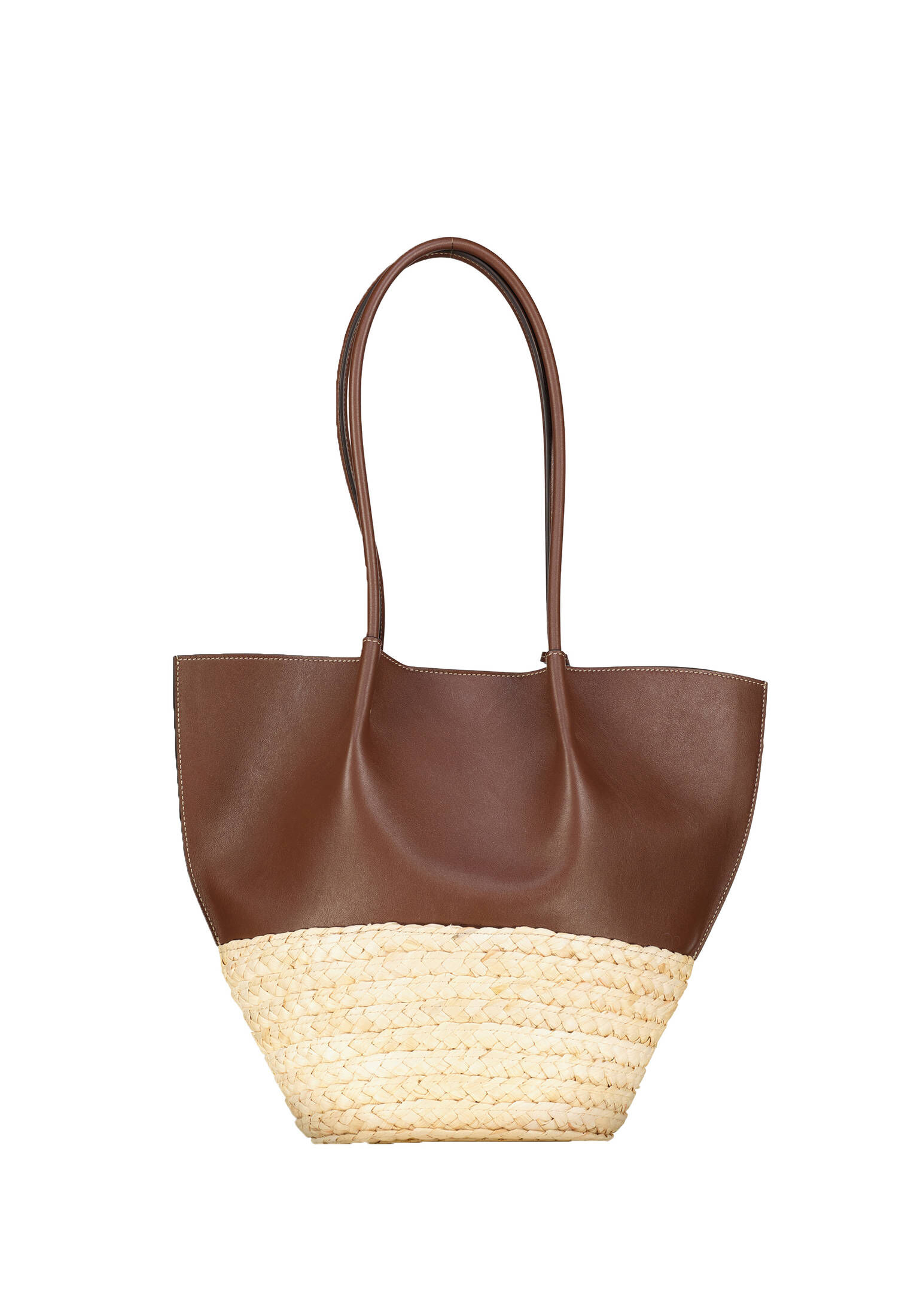 Damen Beuteltasche mit Leder