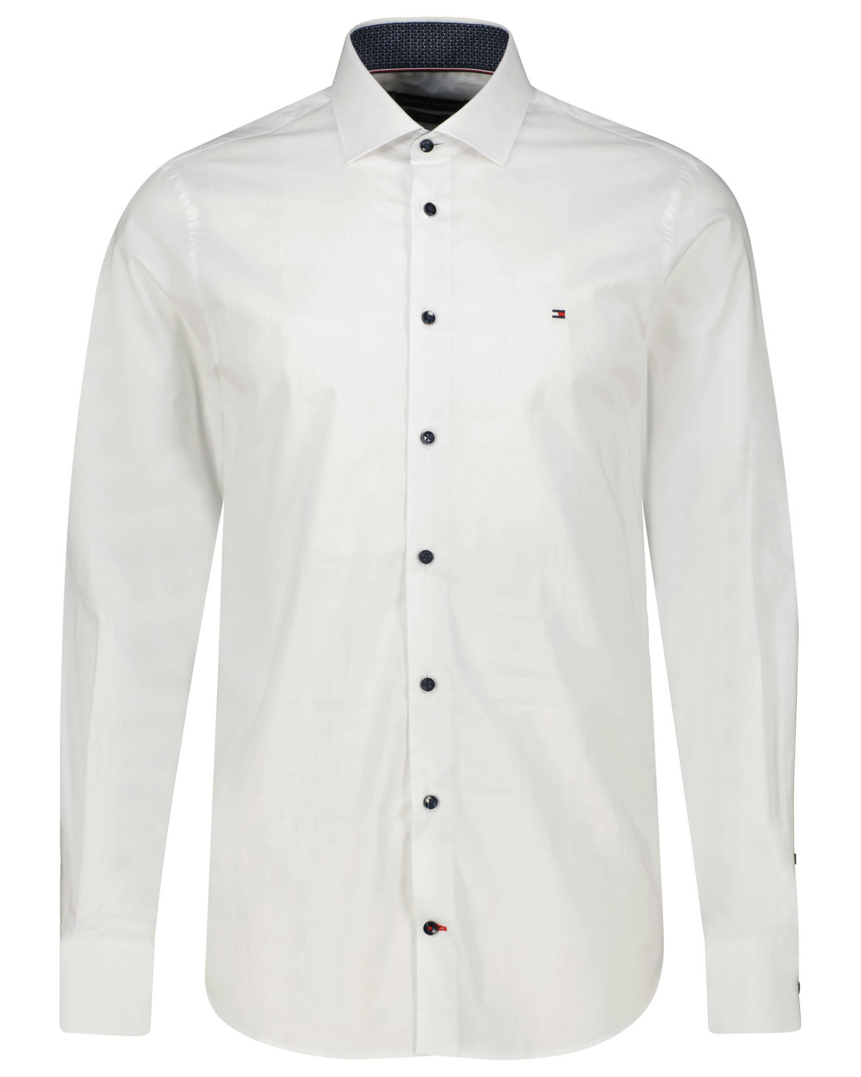 Herren Hemd STRETCH SOLID POPLIN Slim Fit Langarm