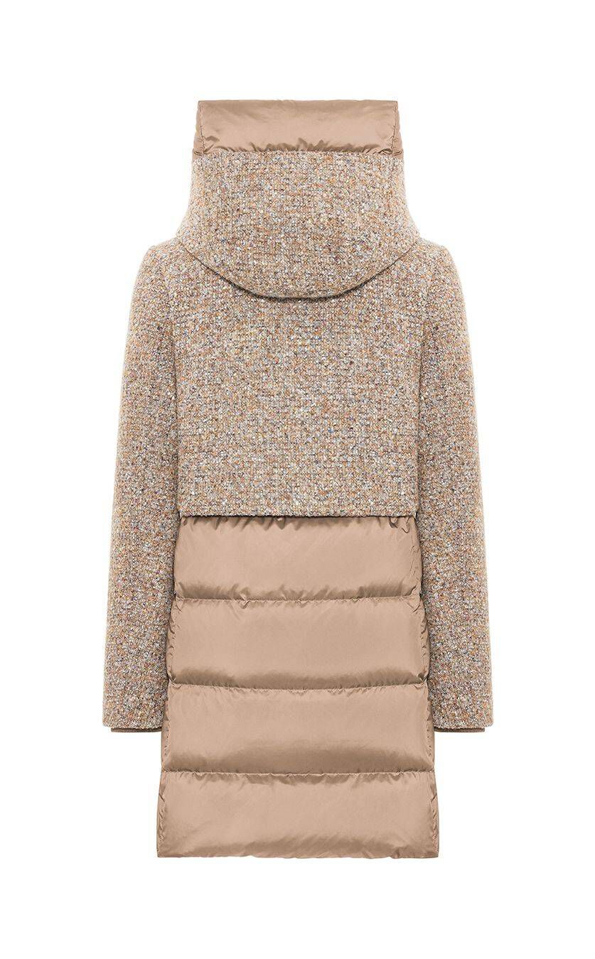 Duno Damen Daunenmantel BALLON A mit Wolle in Weiß kaufen | engelhorn