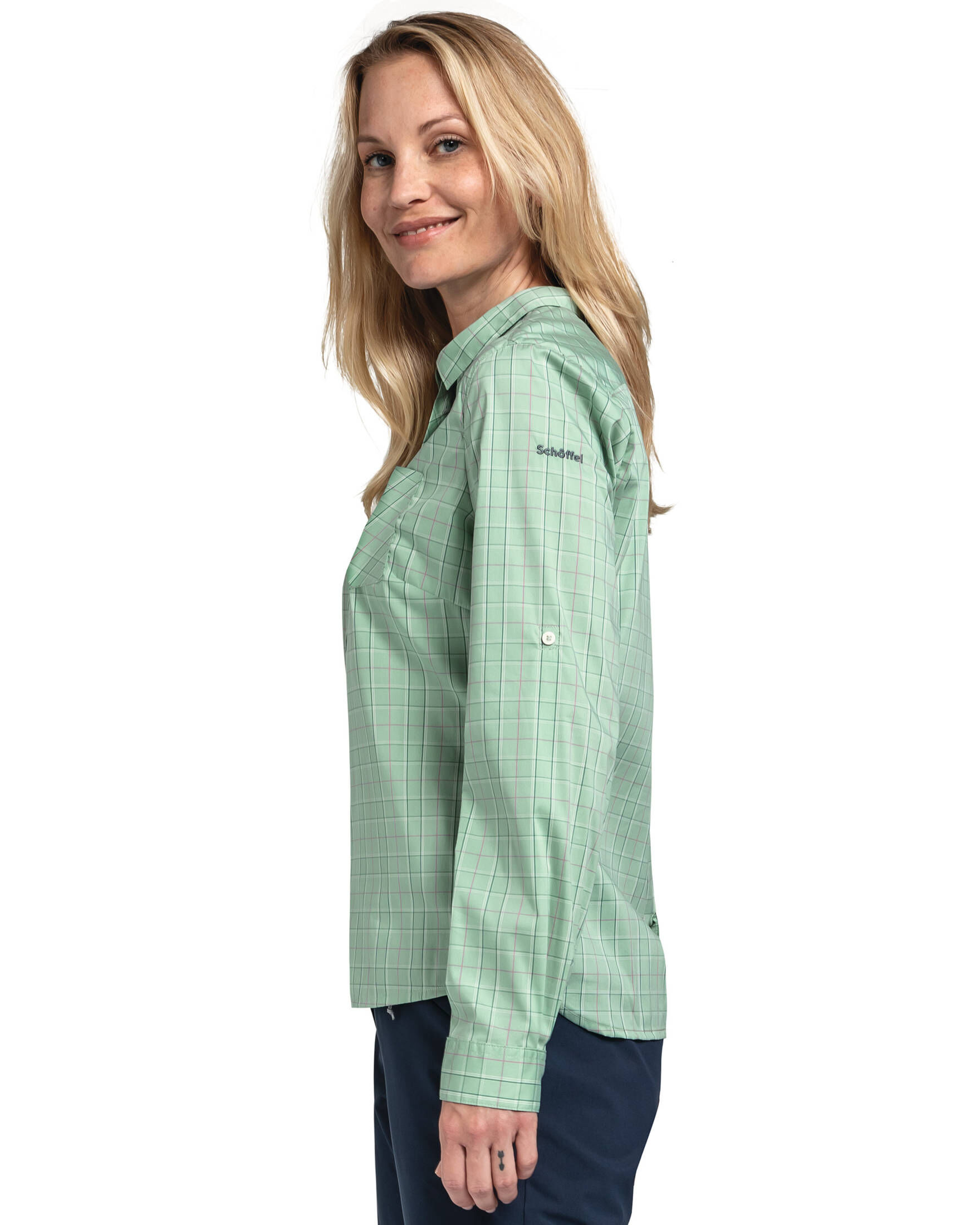 Damen Blusen Blouse Burgspitz SH L