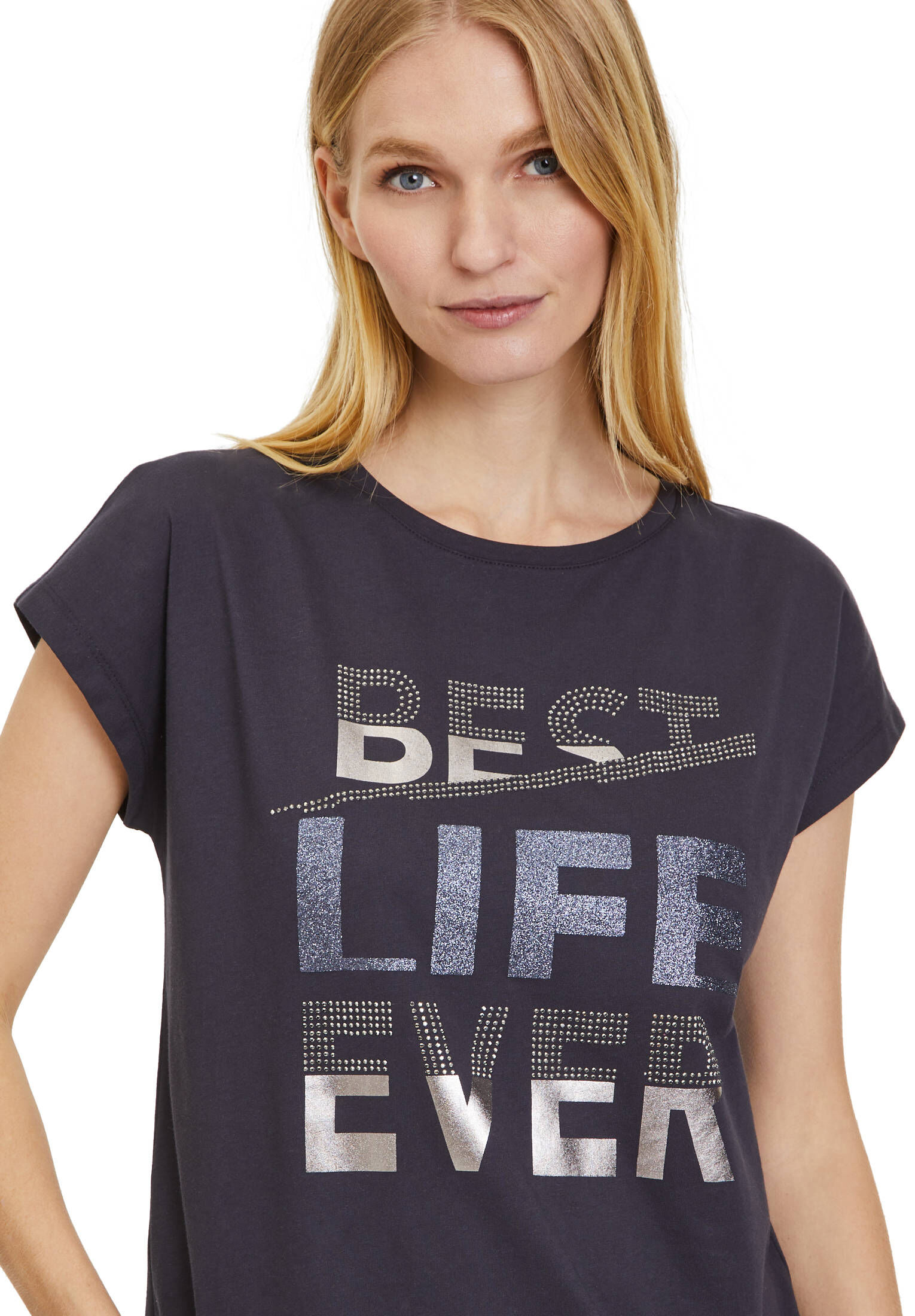 Damen Printshirt mit Tunnelzug